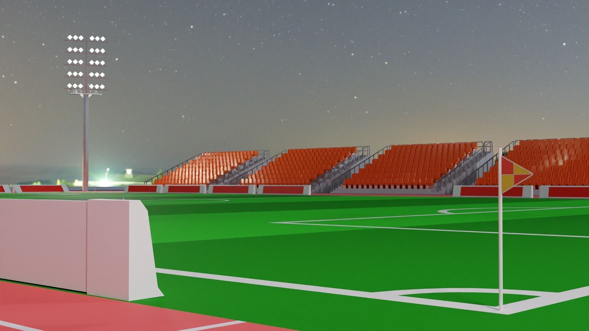 3D model Football soccer stadium seat VR / AR / low-poly | CGTrader