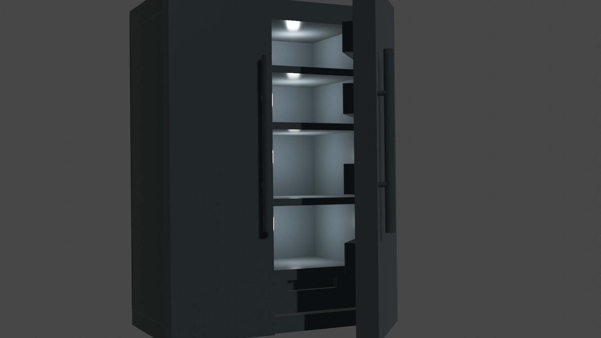 Fridge refrigerator 3D model | CGTrader