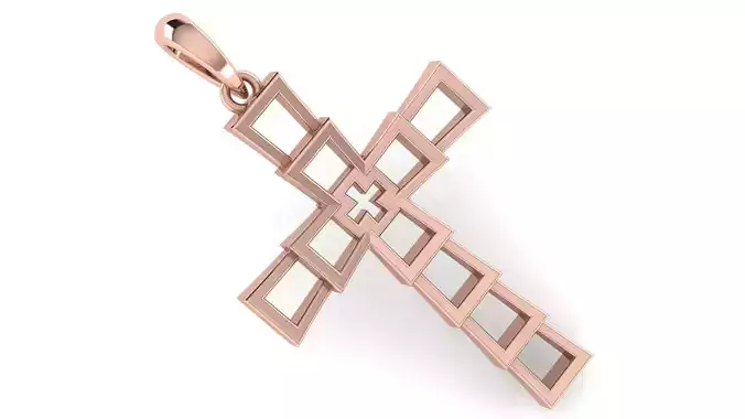CROSS PENDANT CR167 3D model 3D printable | CGTrader