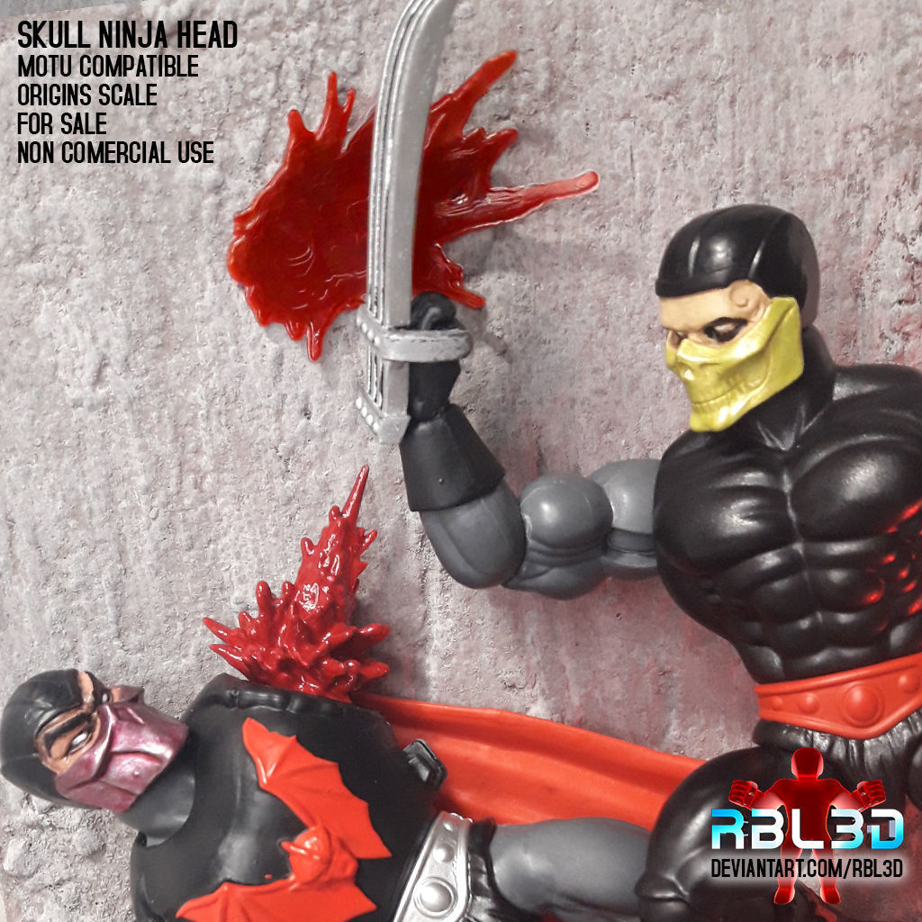 MKIII Ninja and Skull Ninja Heads -Motu compatible- 3D model 3D ...