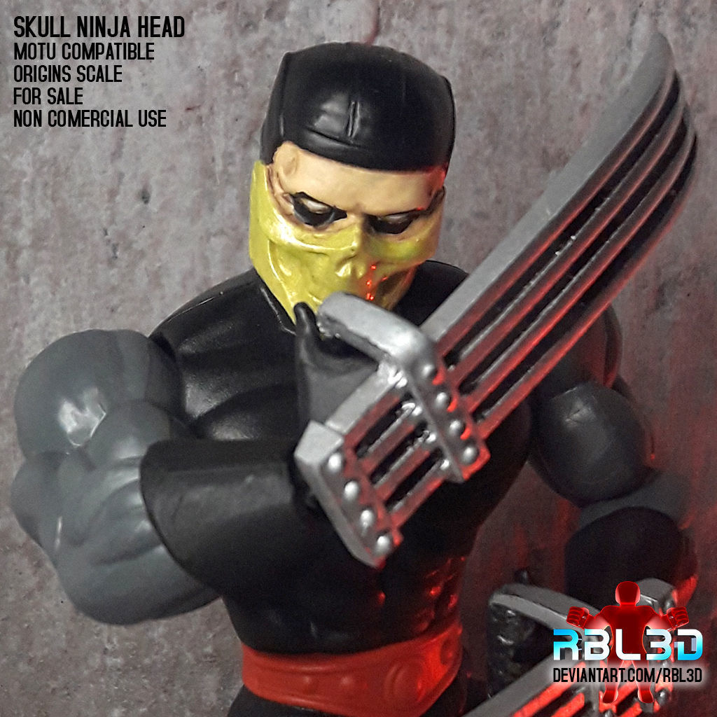 MKIII Ninja and Skull Ninja Heads -Motu compatible- 3D model 3D ...