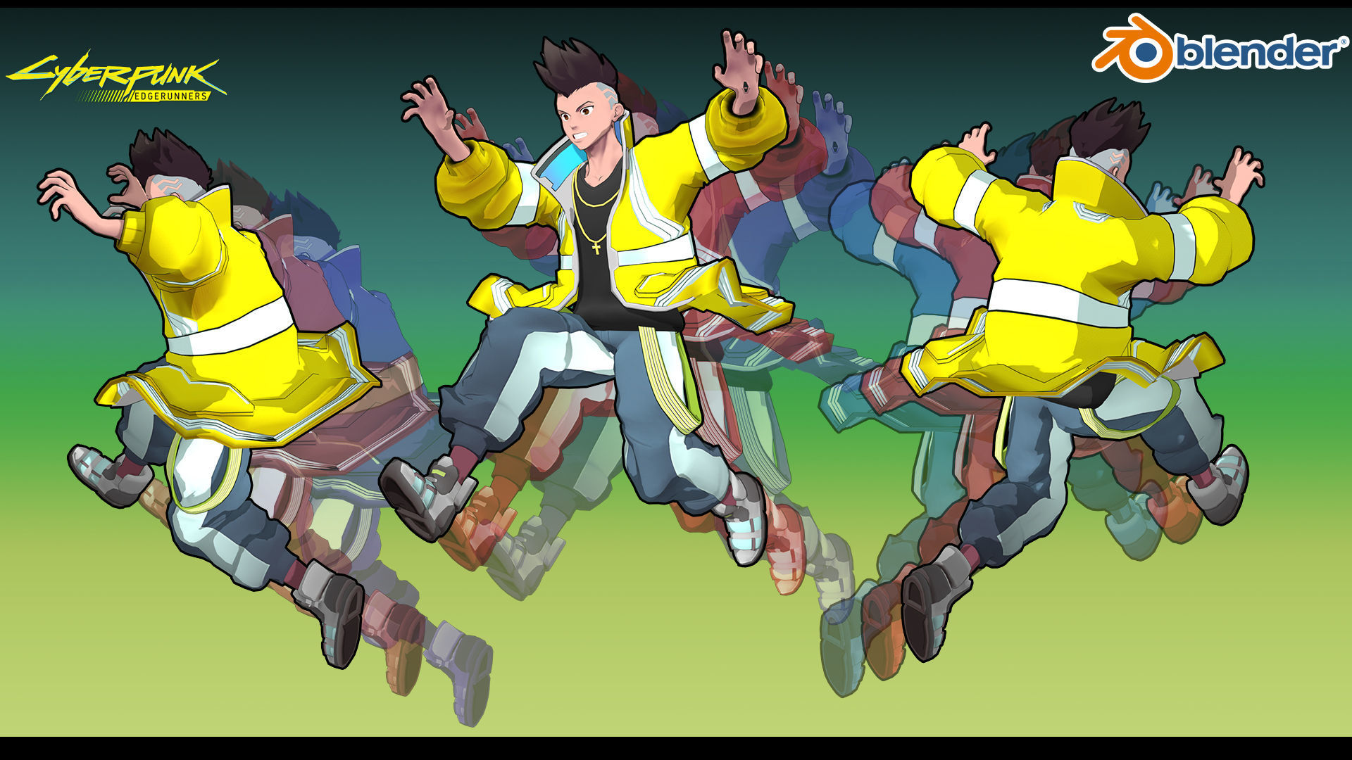 David Martinez CYBERPUNK EDGERUNNER 3D model rigged | CGTrader