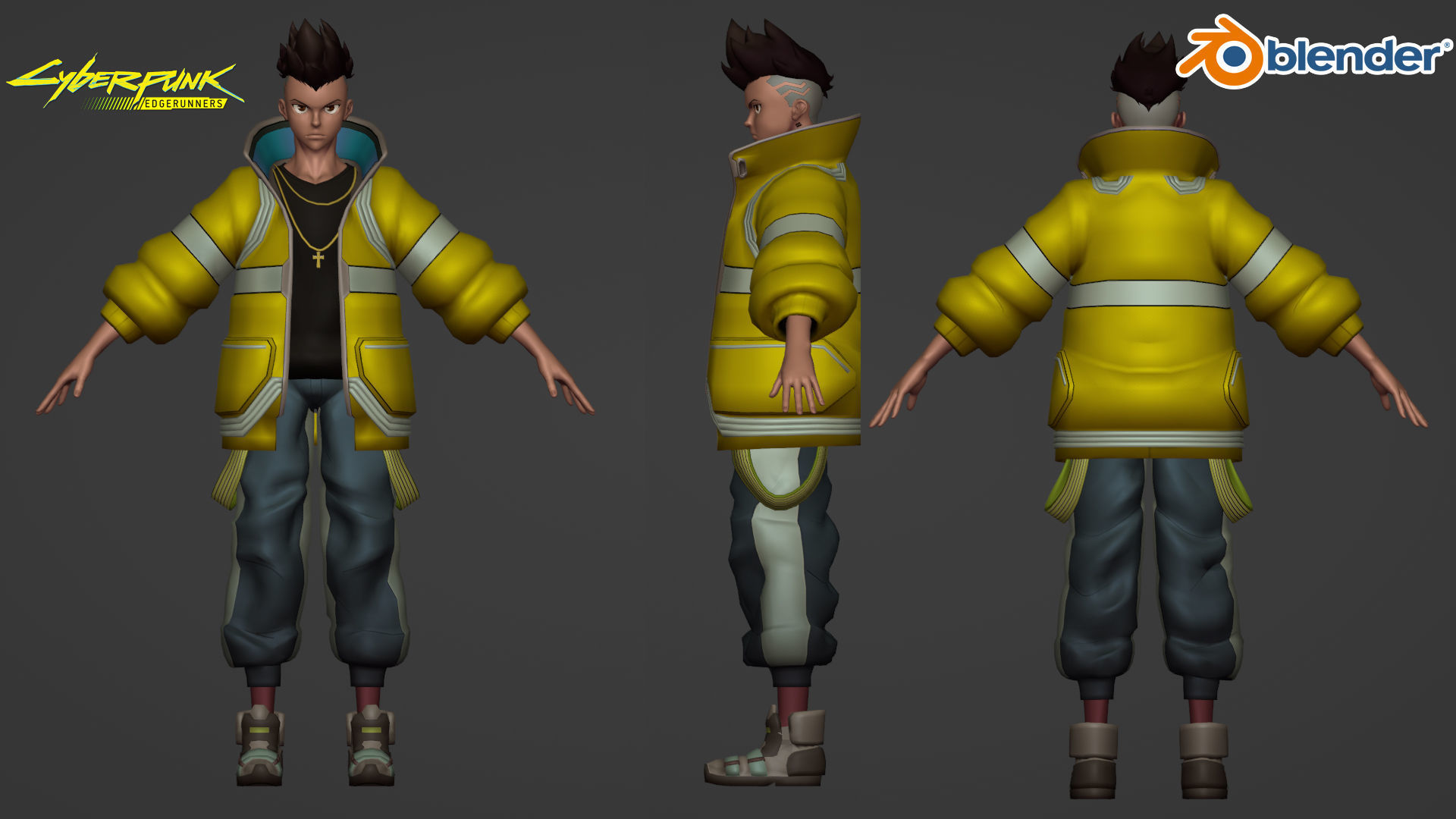 David Martinez CYBERPUNK EDGERUNNER 3D model rigged | CGTrader