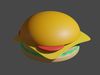 3D model hamburger low poly VR / AR / low-poly | CGTrader