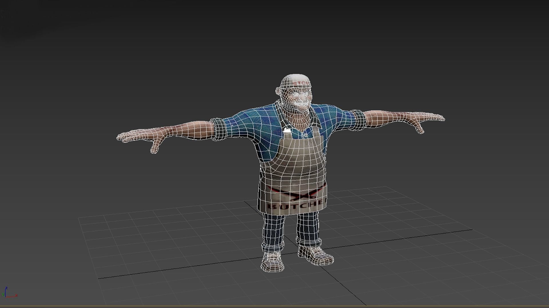 3D model Scary Butcher VR / AR / low-poly | CGTrader