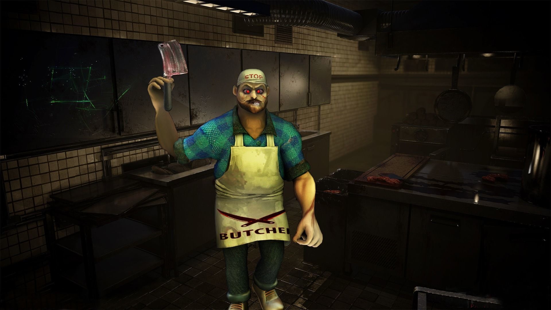 3D model Scary Butcher VR / AR / low-poly | CGTrader