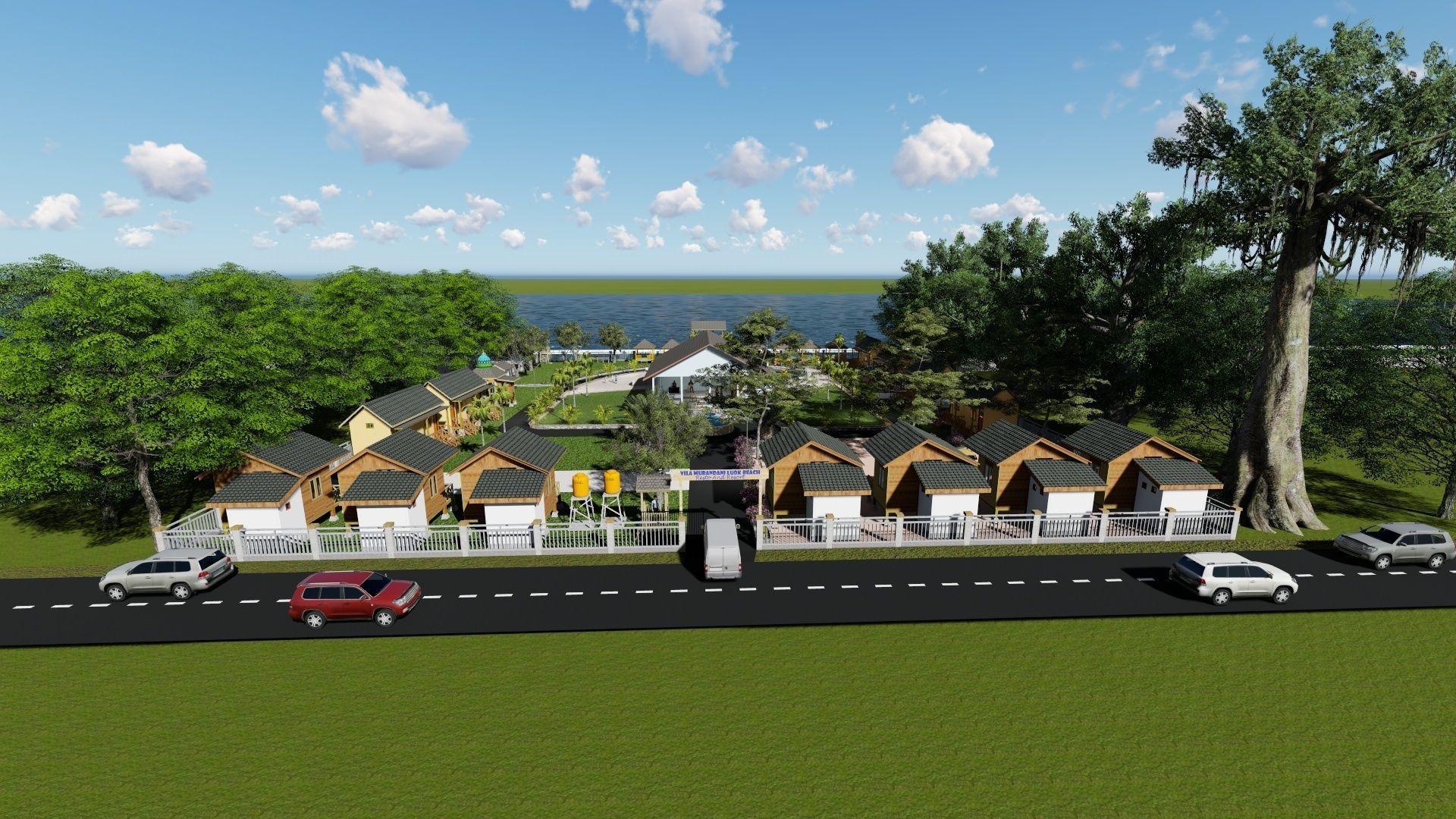 beachfront building free 3D model 3D printable | CGTrader