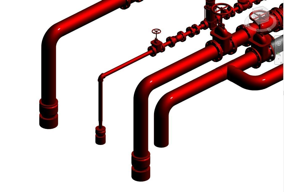 MEP-03-FIRE FIGHTING SYSTEM - Revit Family - 3D model 3D model | CGTrader