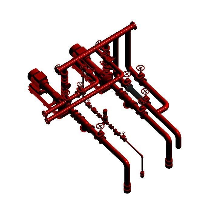 MEP-03-FIRE FIGHTING SYSTEM - Revit Family - 3D model 3D model | CGTrader
