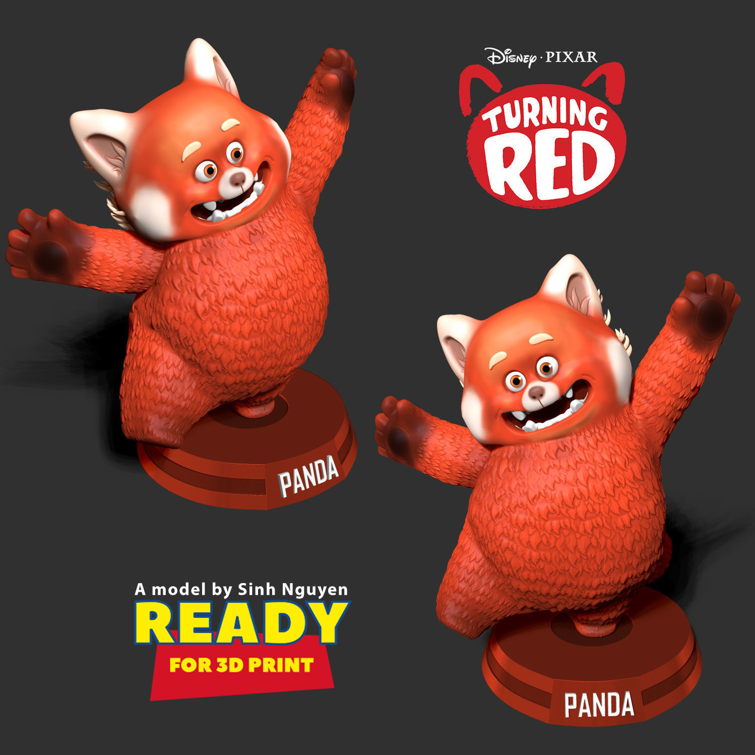 Turning Red - Meilin Lee 3D model 3D printable | CGTrader