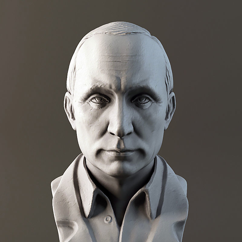 Vladimir Putin 3D model 3D printable | CGTrader