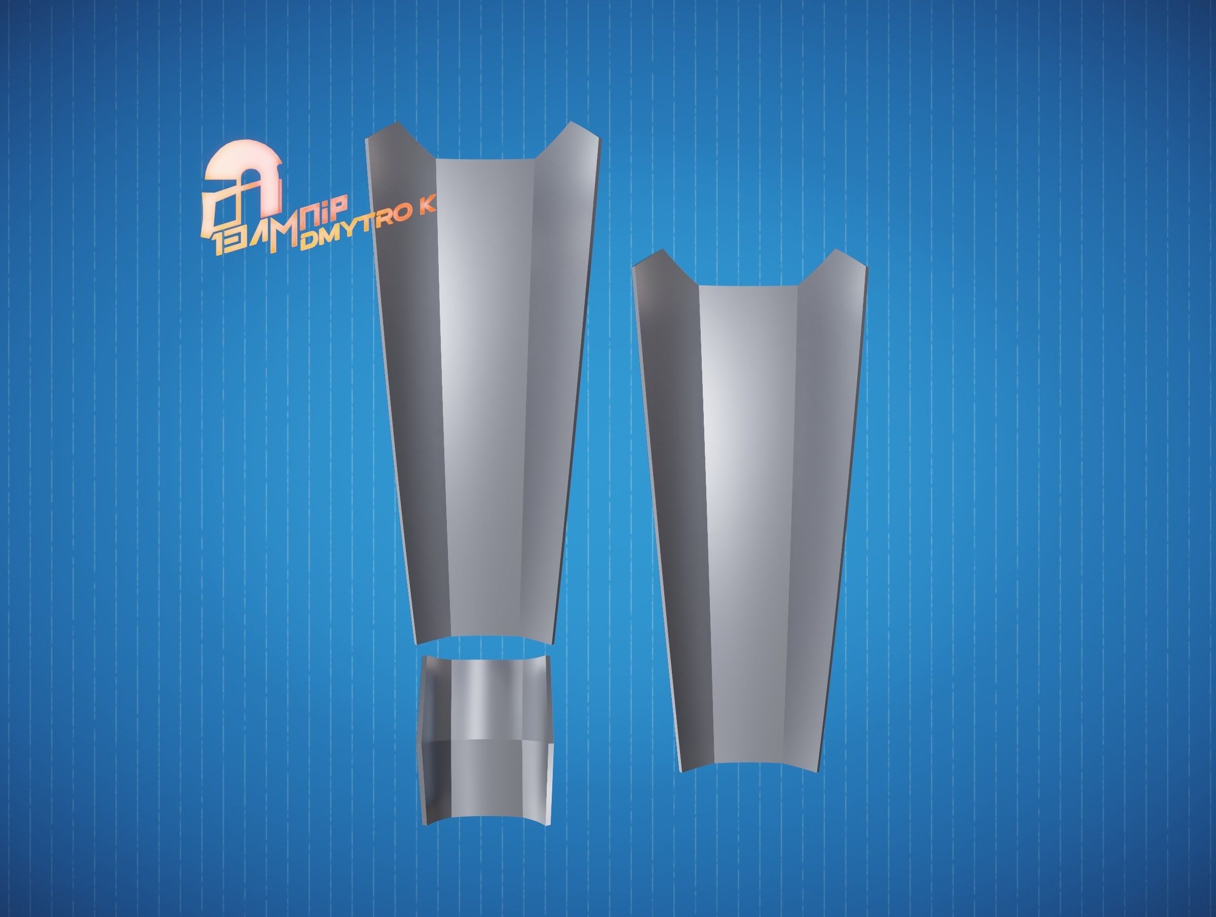 Custom Mandalorian Shin Armor 3D model 3D printable | CGTrader