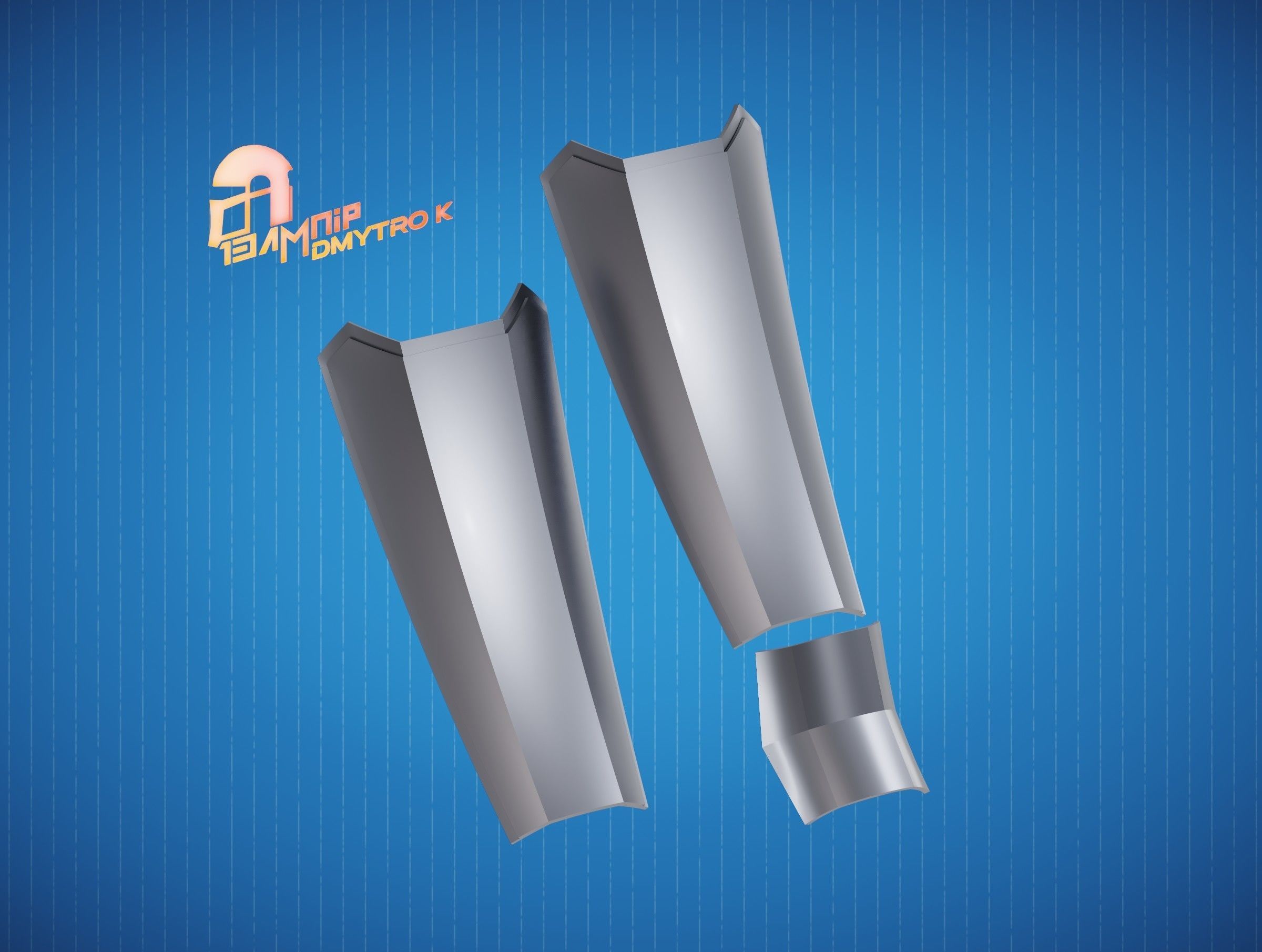 Custom Mandalorian Shin Armor 3D model 3D printable | CGTrader