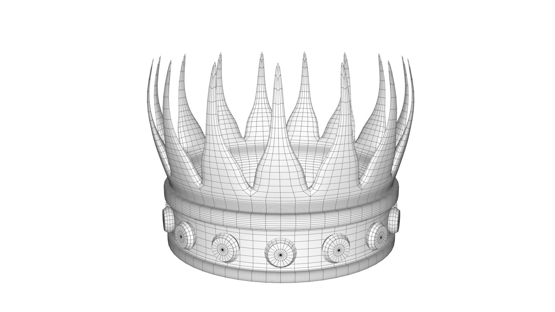 3D model Gold crown 3d model VR / AR / low-poly | CGTrader