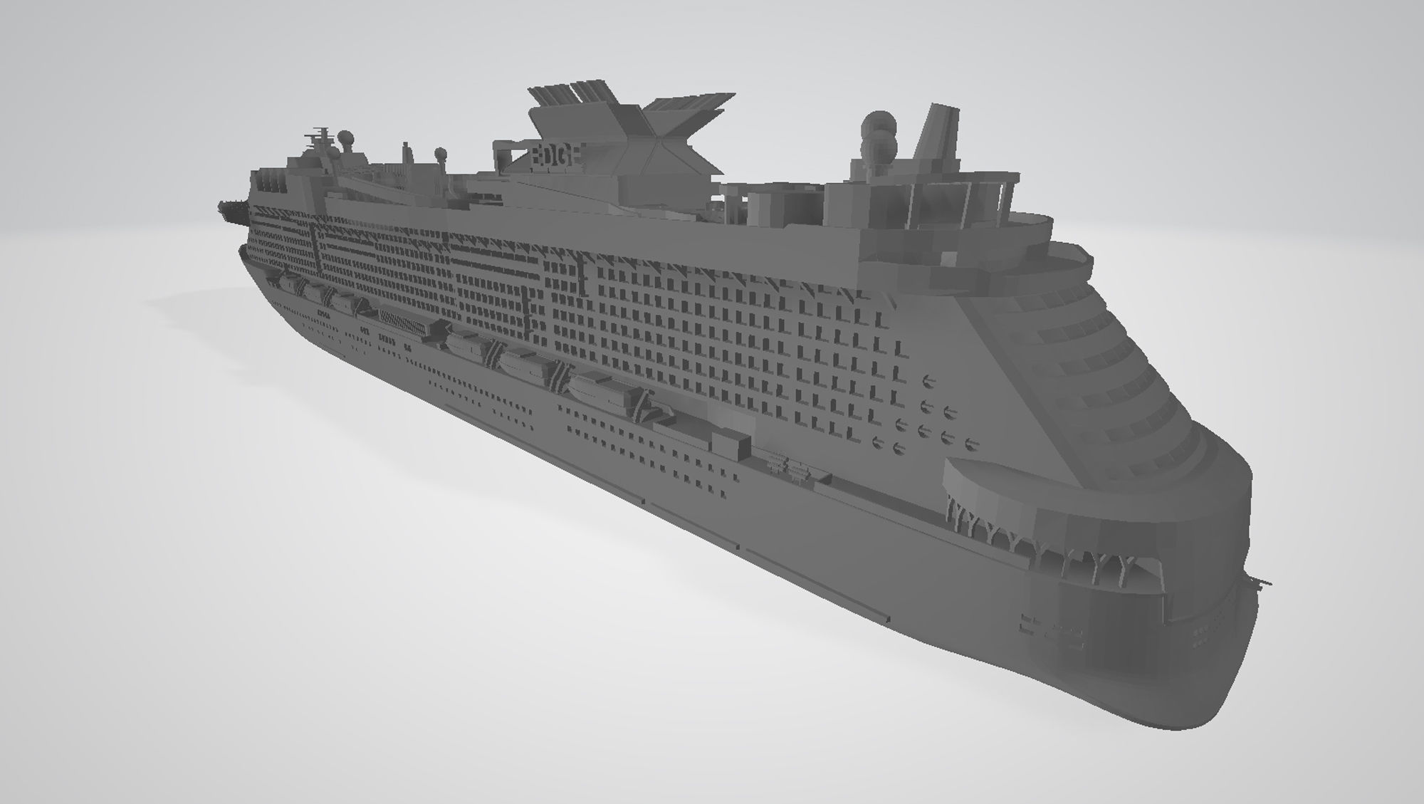 Celebrity Edge cruise ship 3D print model 3D model 3D printable | CGTrader