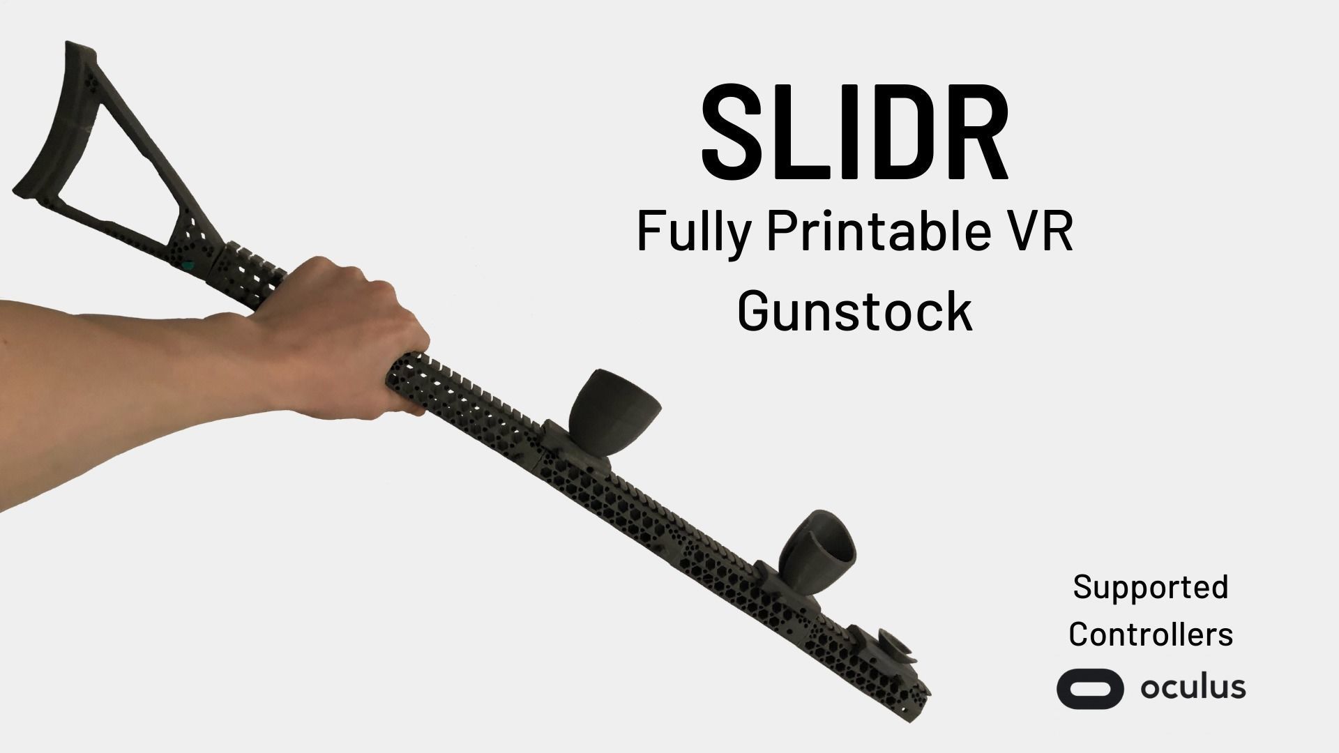 VR GUNSTOCK SLIDR META OCULUS QUEST 2 3D model 3D printable | CGTrader