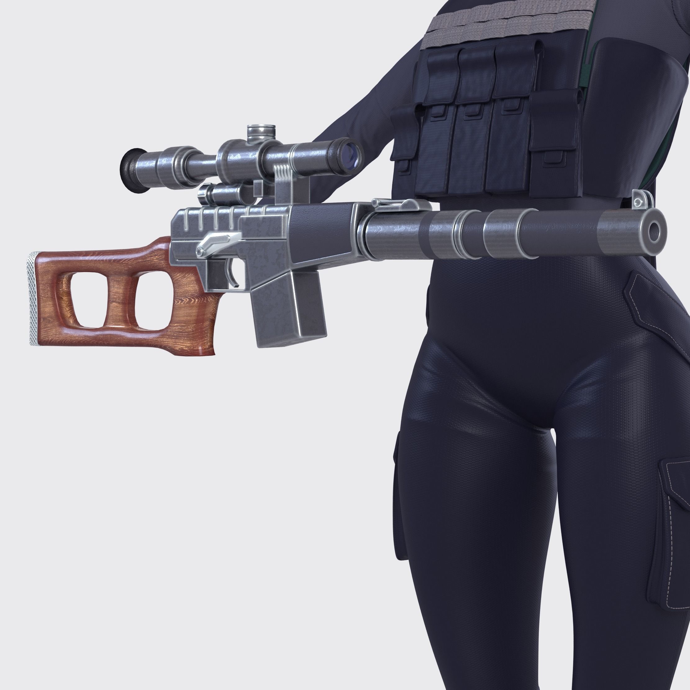 Solder weapon 3D model | CGTrader