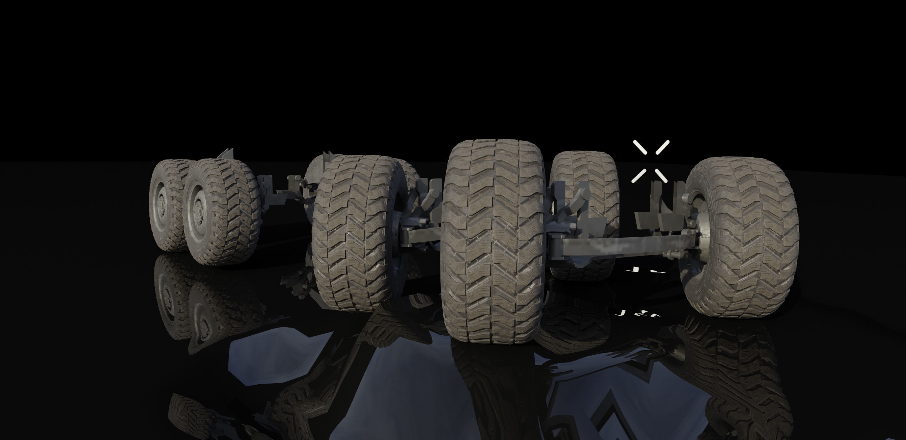 military cyber track 3D model rigged | CGTrader