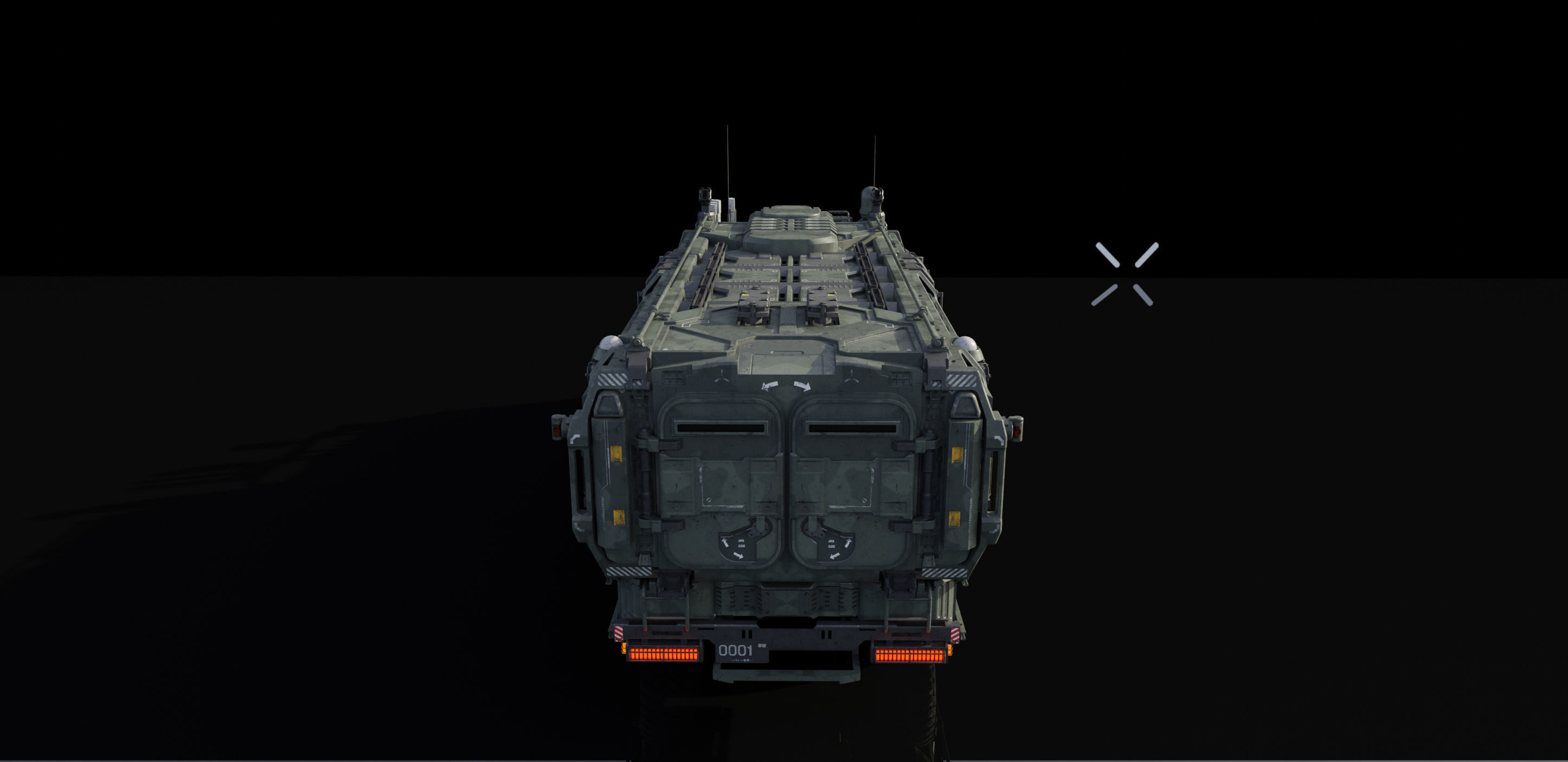 military cyber track 3D model rigged | CGTrader