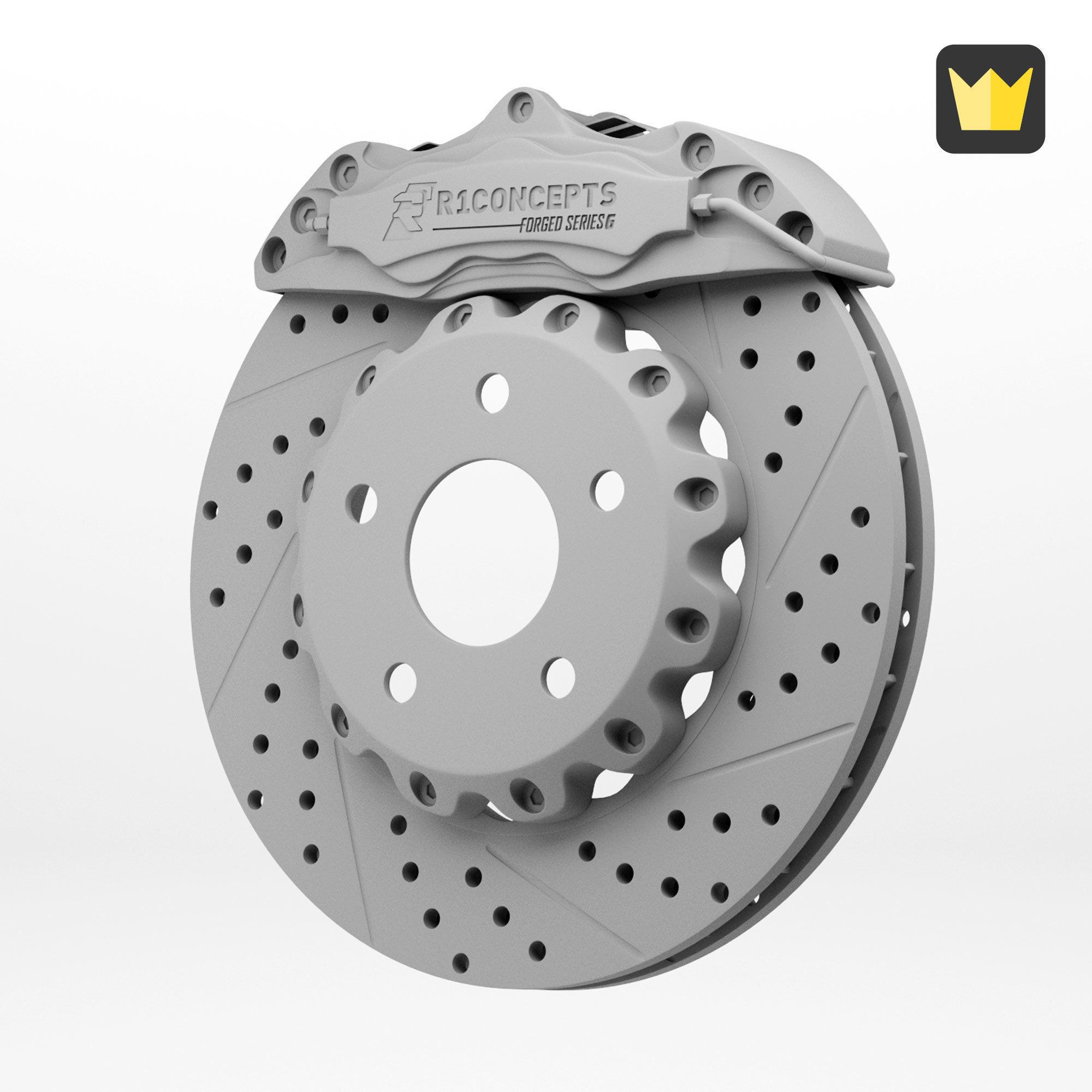 R1 Concepts Disk Brake 3D model | CGTrader