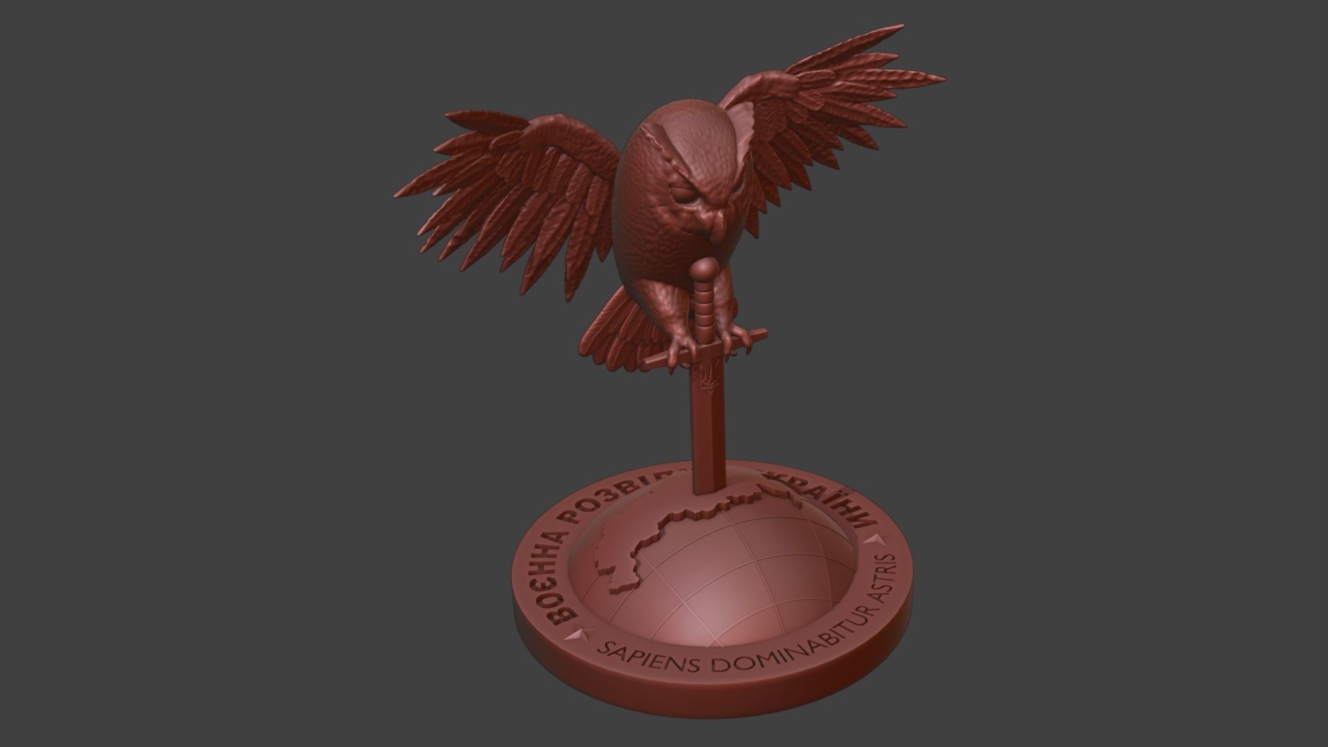 Emblem of the Main Intelligence Directorate free 3D model 3D printable ...