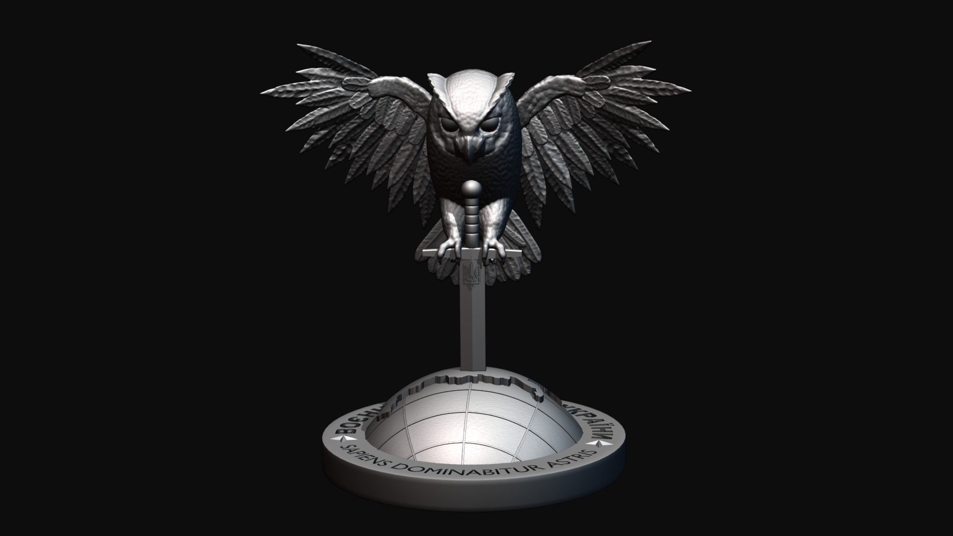 Emblem of the Main Intelligence Directorate free 3D model 3D printable ...