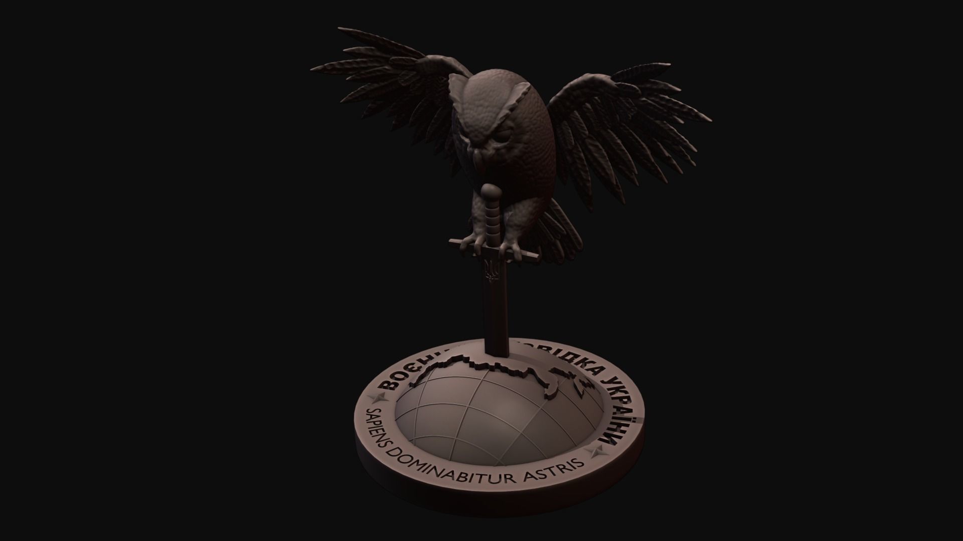Emblem of the Main Intelligence Directorate free 3D model 3D printable ...