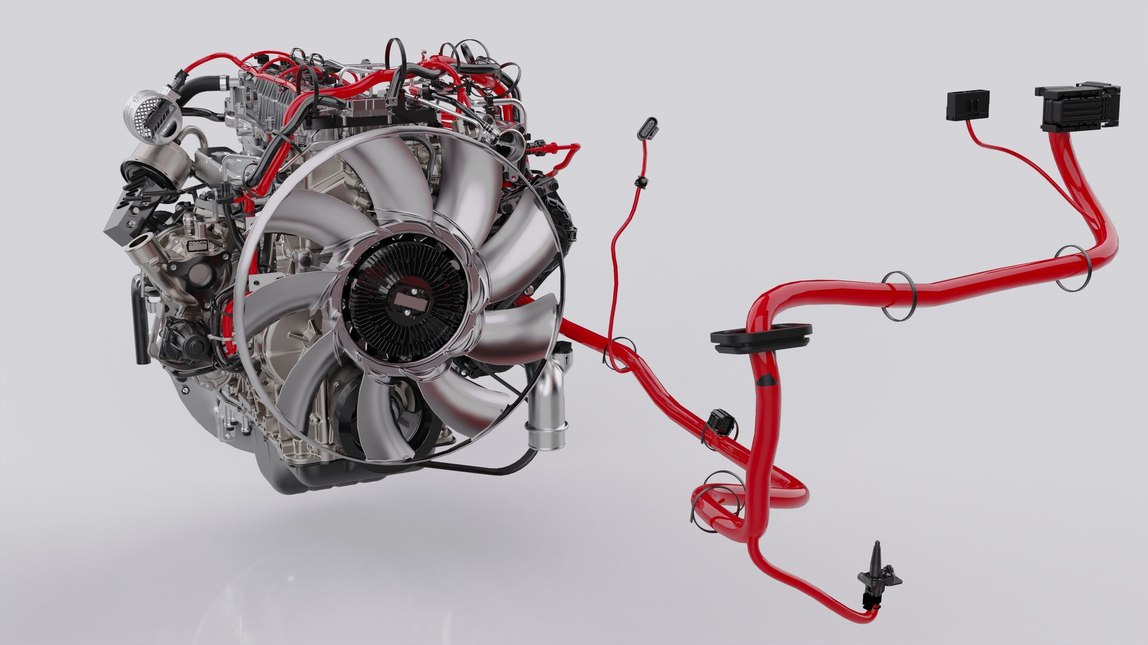 Automotive Engine 3D model animated | CGTrader