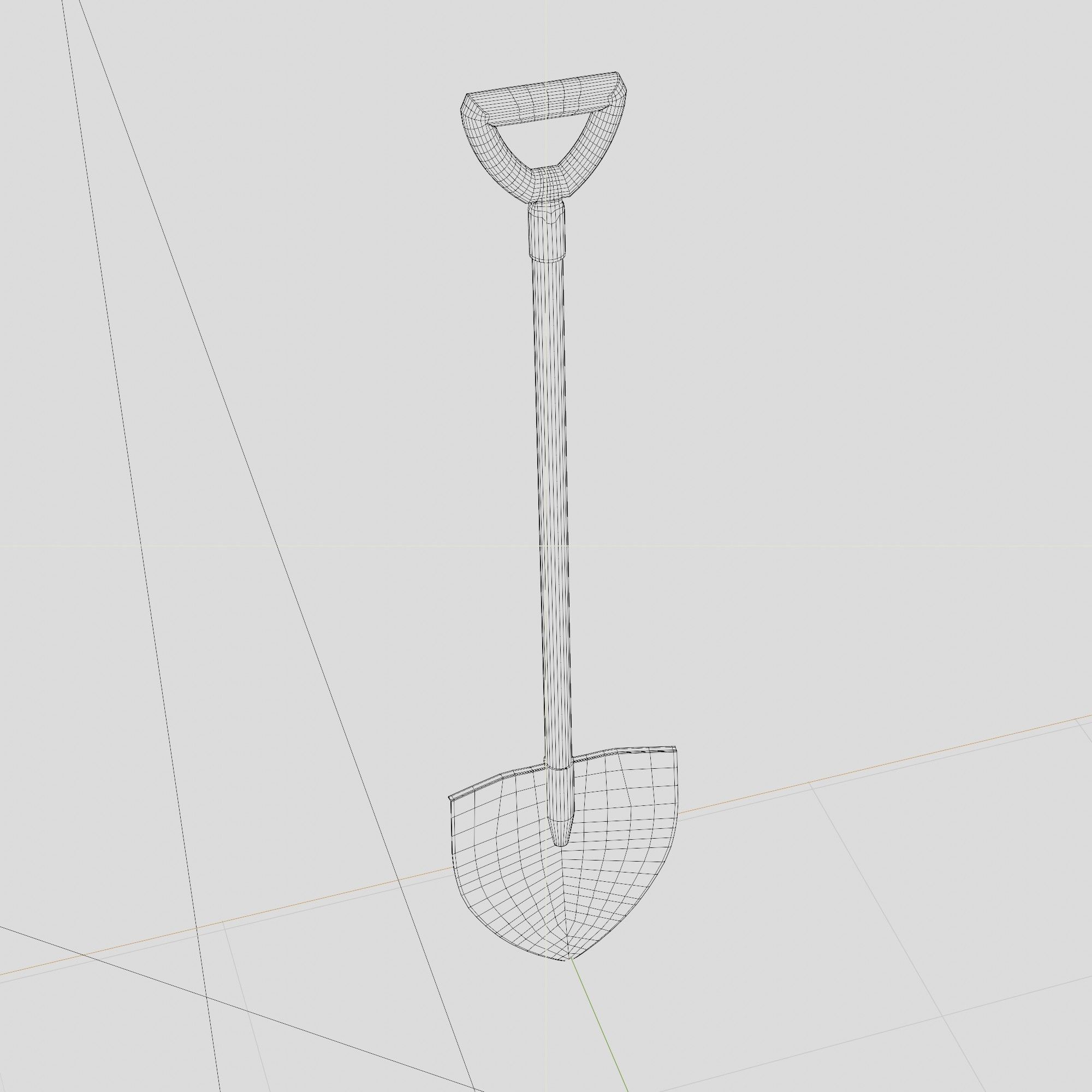 3d model Shovel for decoration free 3D model | CGTrader