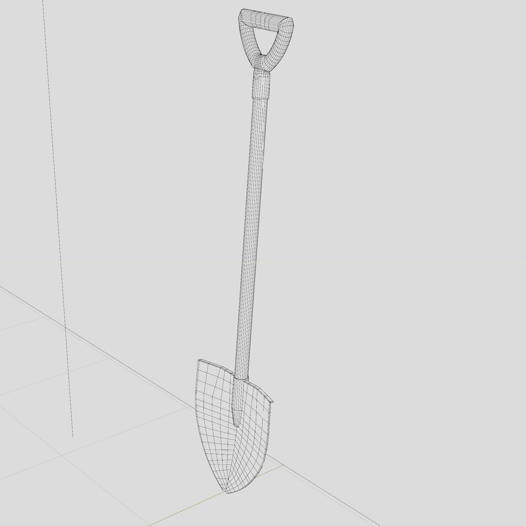 3d model Shovel for decoration free 3D model | CGTrader