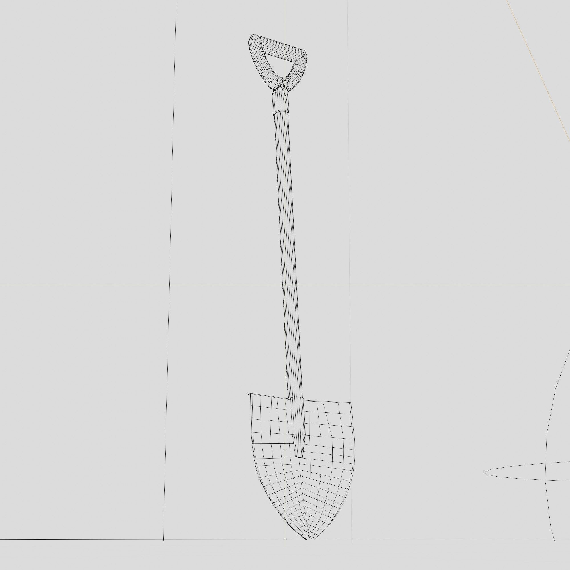 3d model Shovel for decoration free 3D model | CGTrader