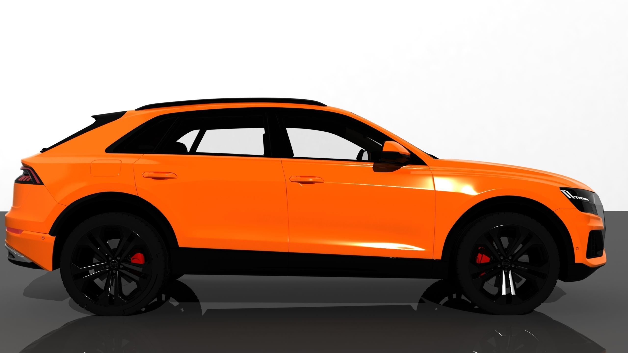 Audi Q8 full textures 3D model | CGTrader