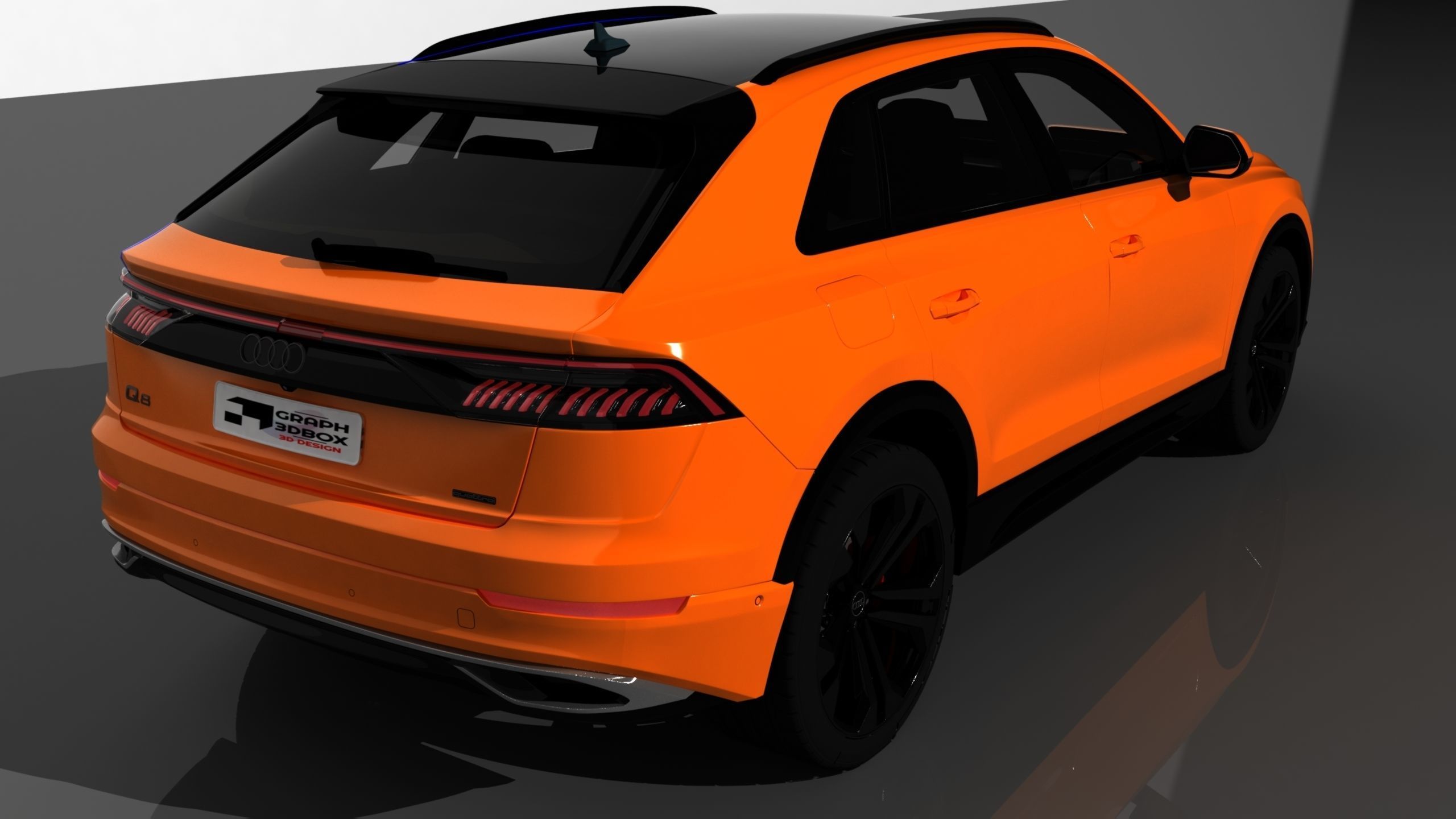 Audi Q8 full textures 3D model | CGTrader