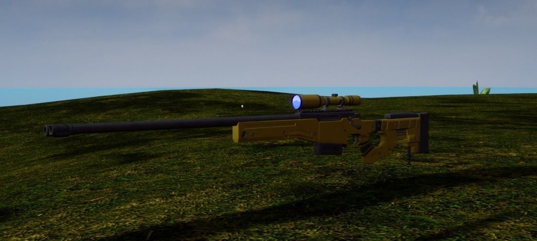 3D model AWP-AWM Lapua 338 ARMA 2 DAYZ INSPIRED VR / AR / low-poly ...