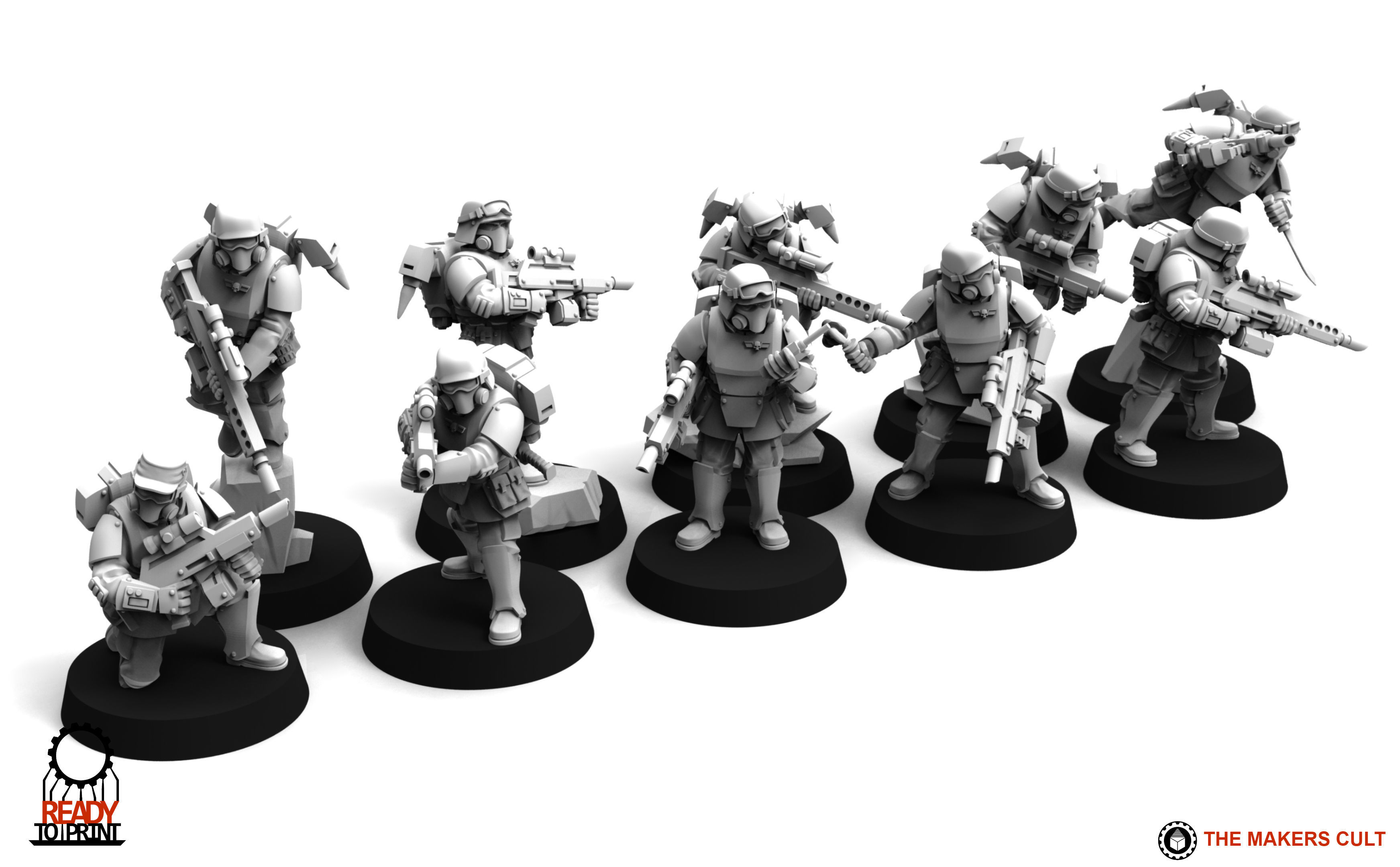 Universal Guard - Shock Infantry Builder 3D model 3D printable | CGTrader