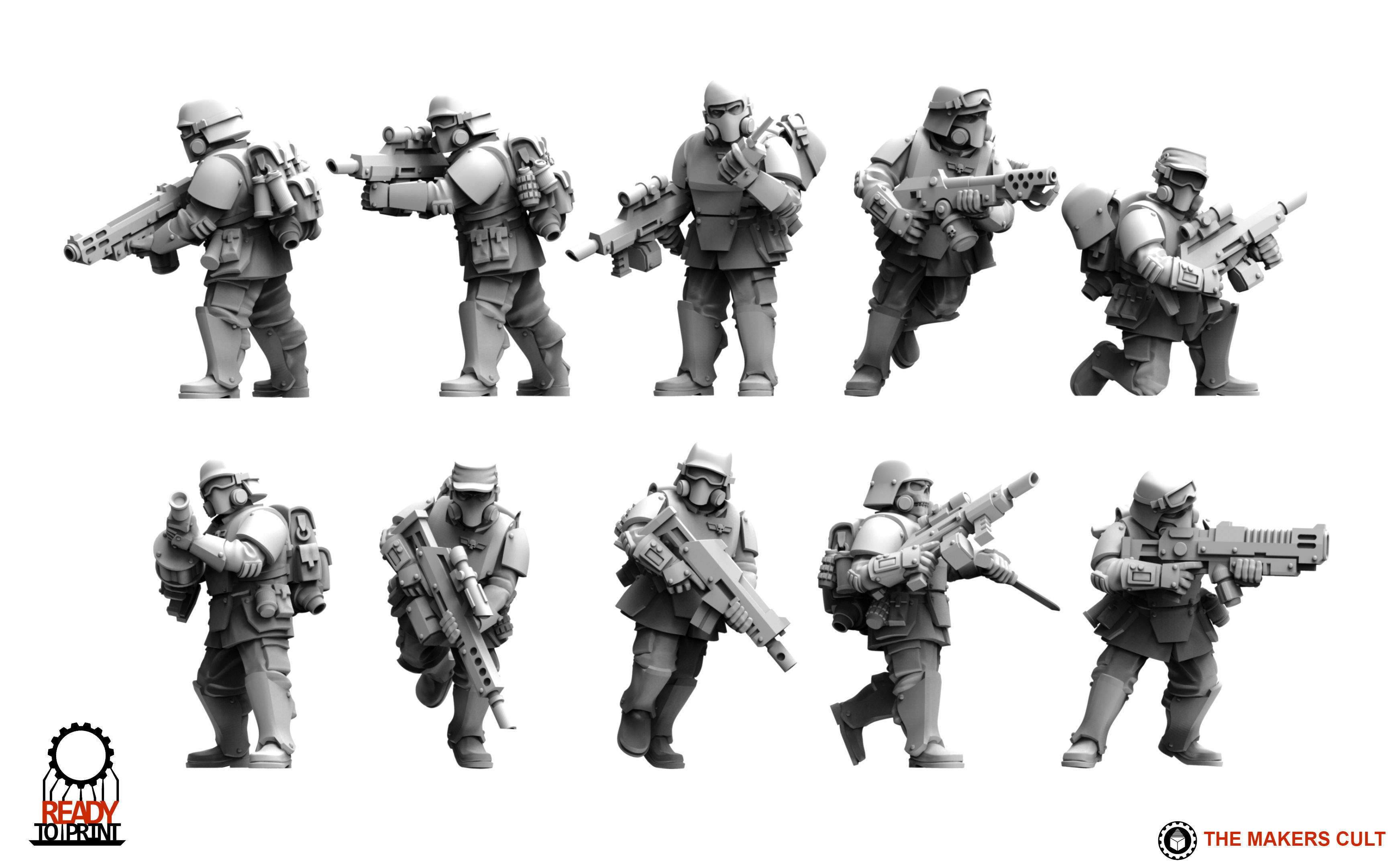 Universal Guard - Shock Infantry Builder 3D model 3D printable | CGTrader