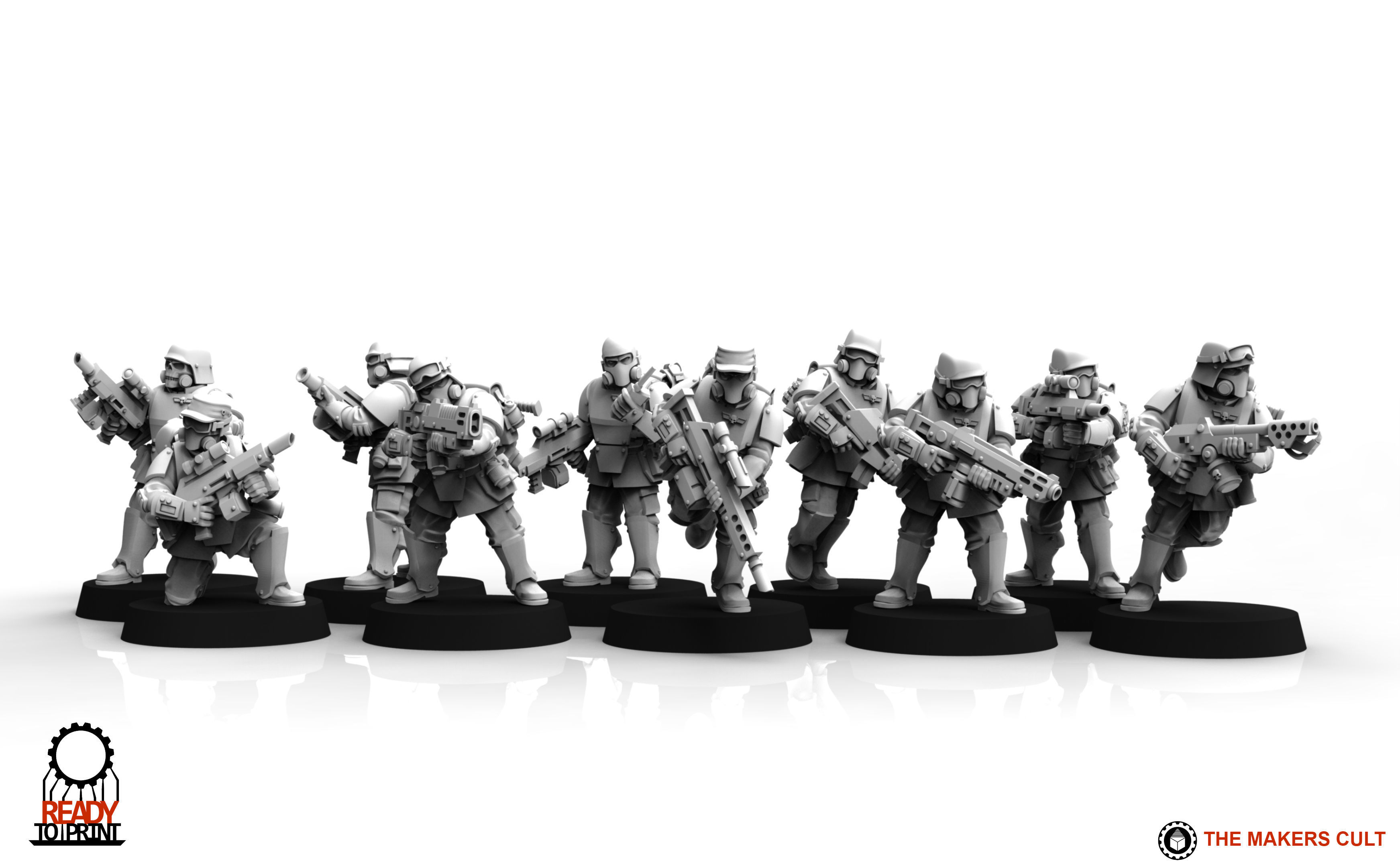 Universal Guard - Shock Infantry Builder 3D model 3D printable | CGTrader