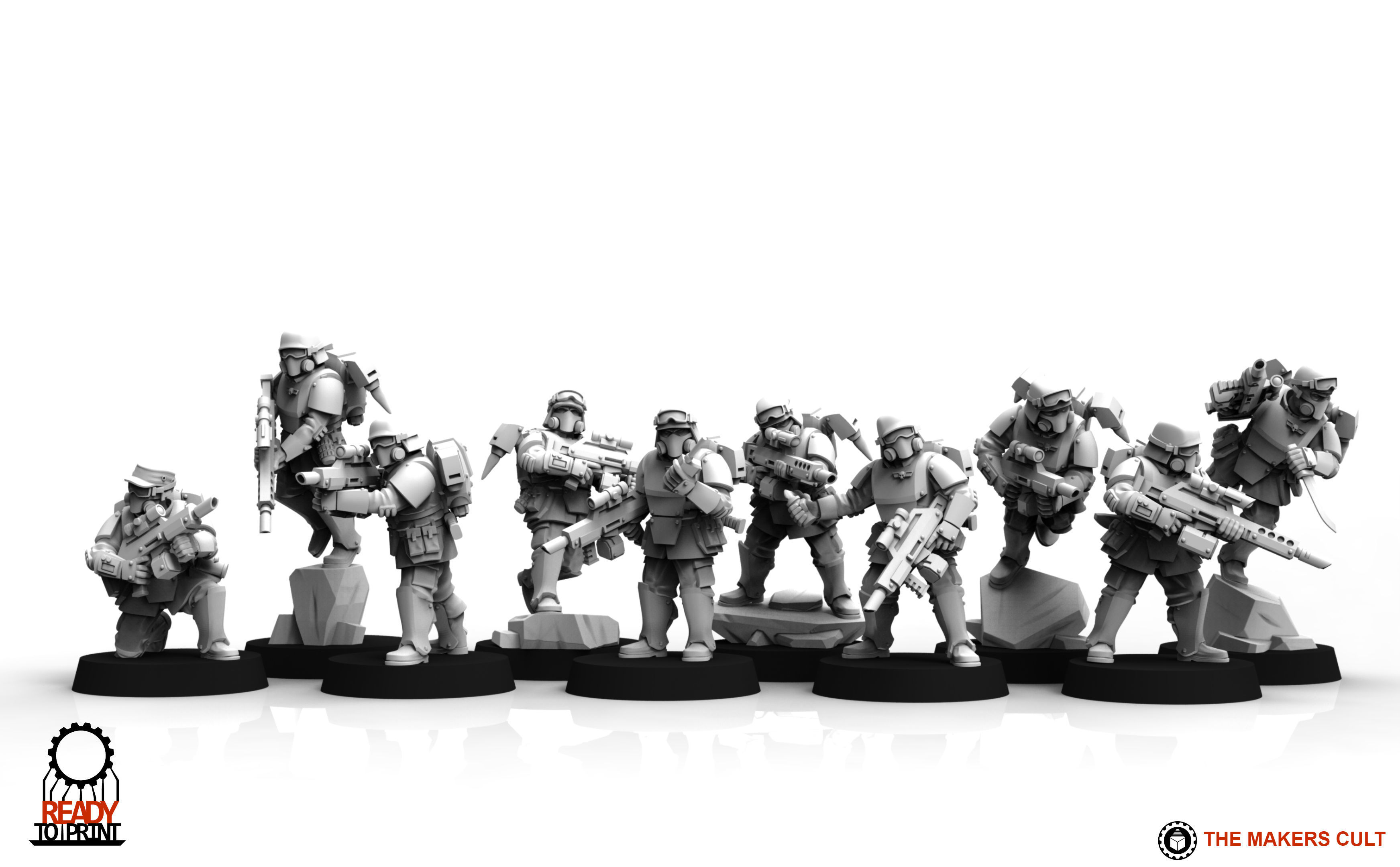 Universal Guard - Shock Infantry Builder 3D model 3D printable | CGTrader