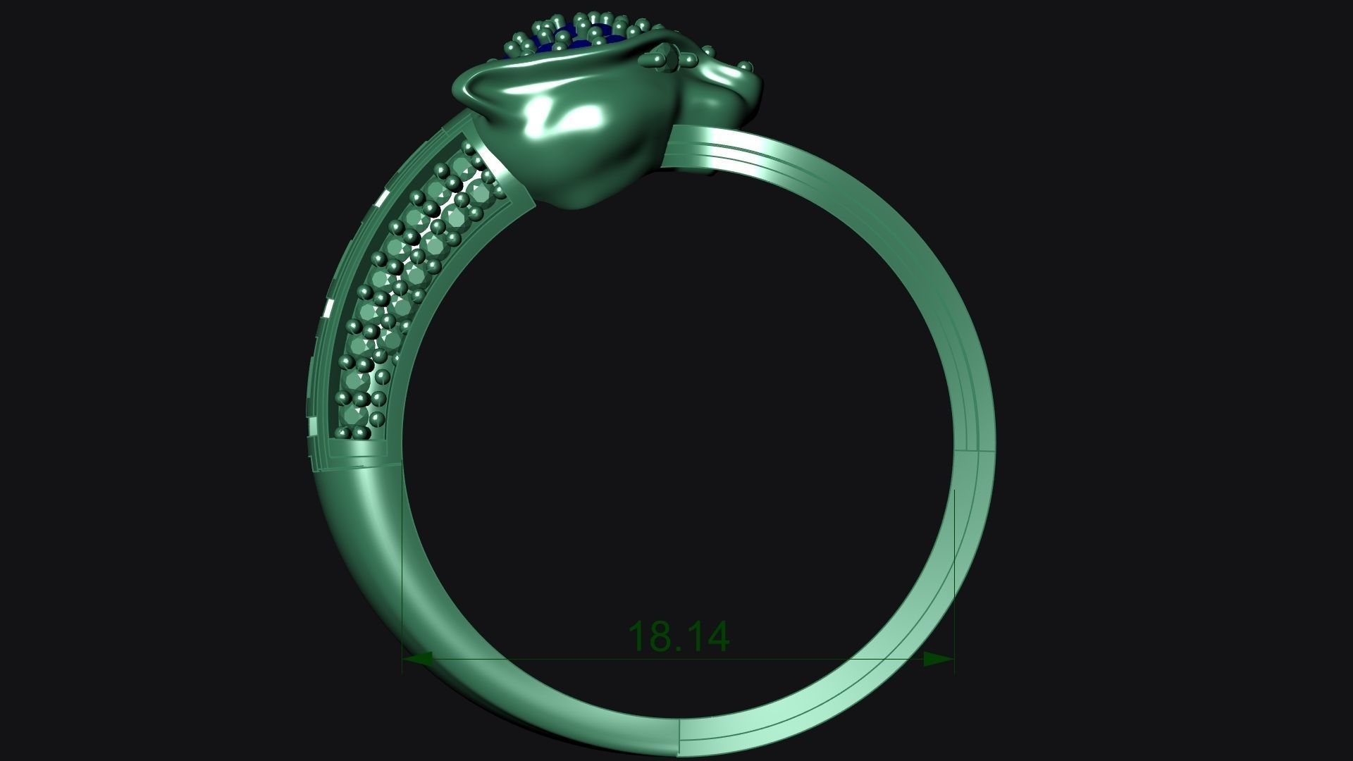 pantera panter rings 3D model | CGTrader