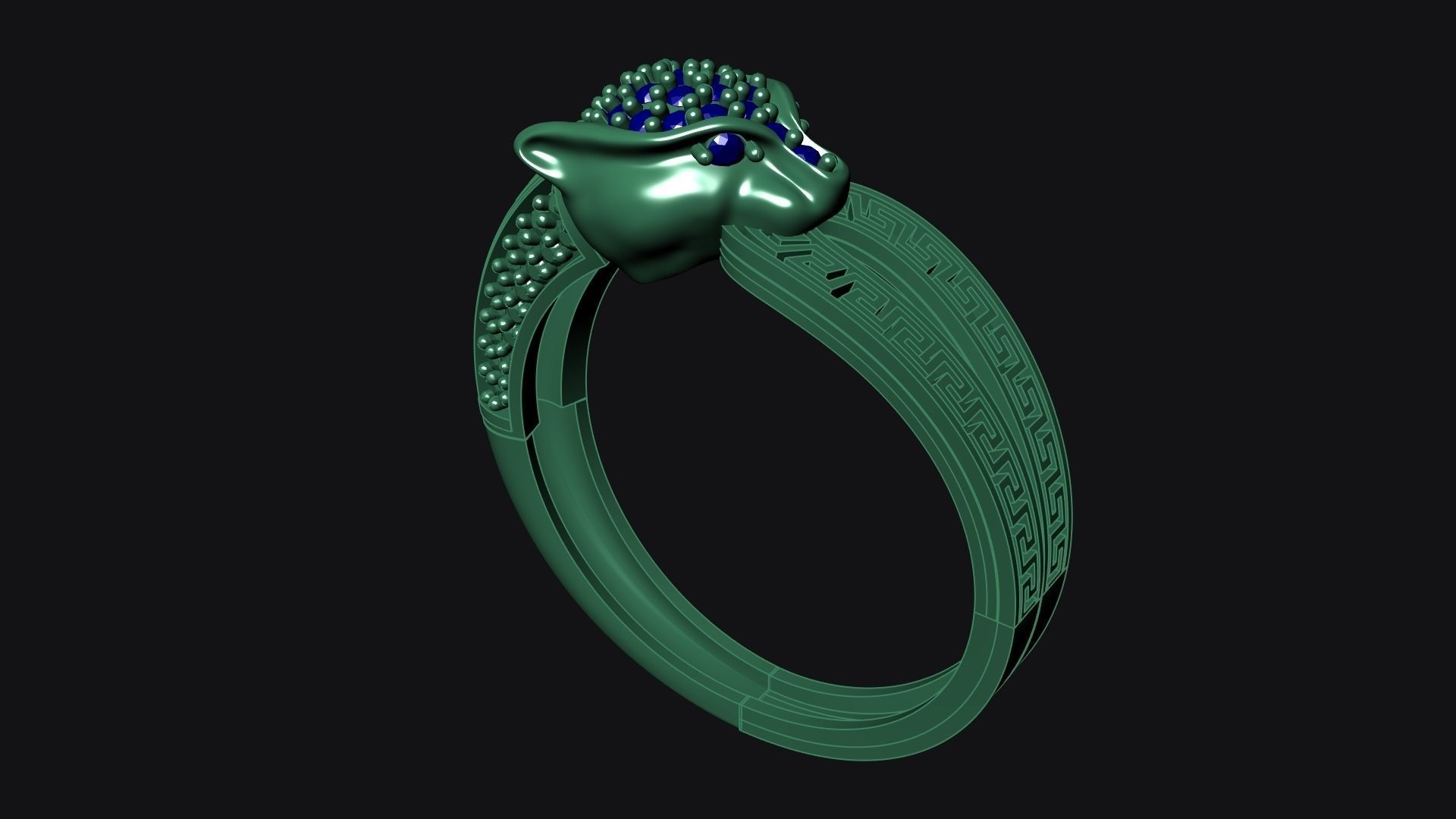 pantera panter rings 3D model | CGTrader