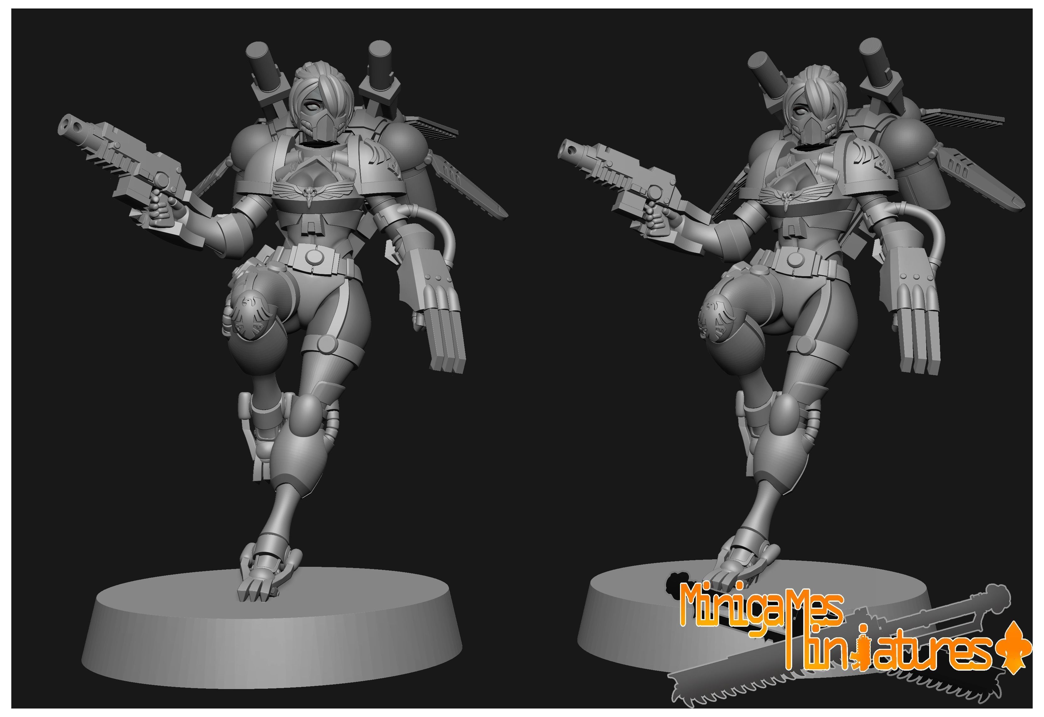 Raven guard anime figuire 3D model 3D printable | CGTrader