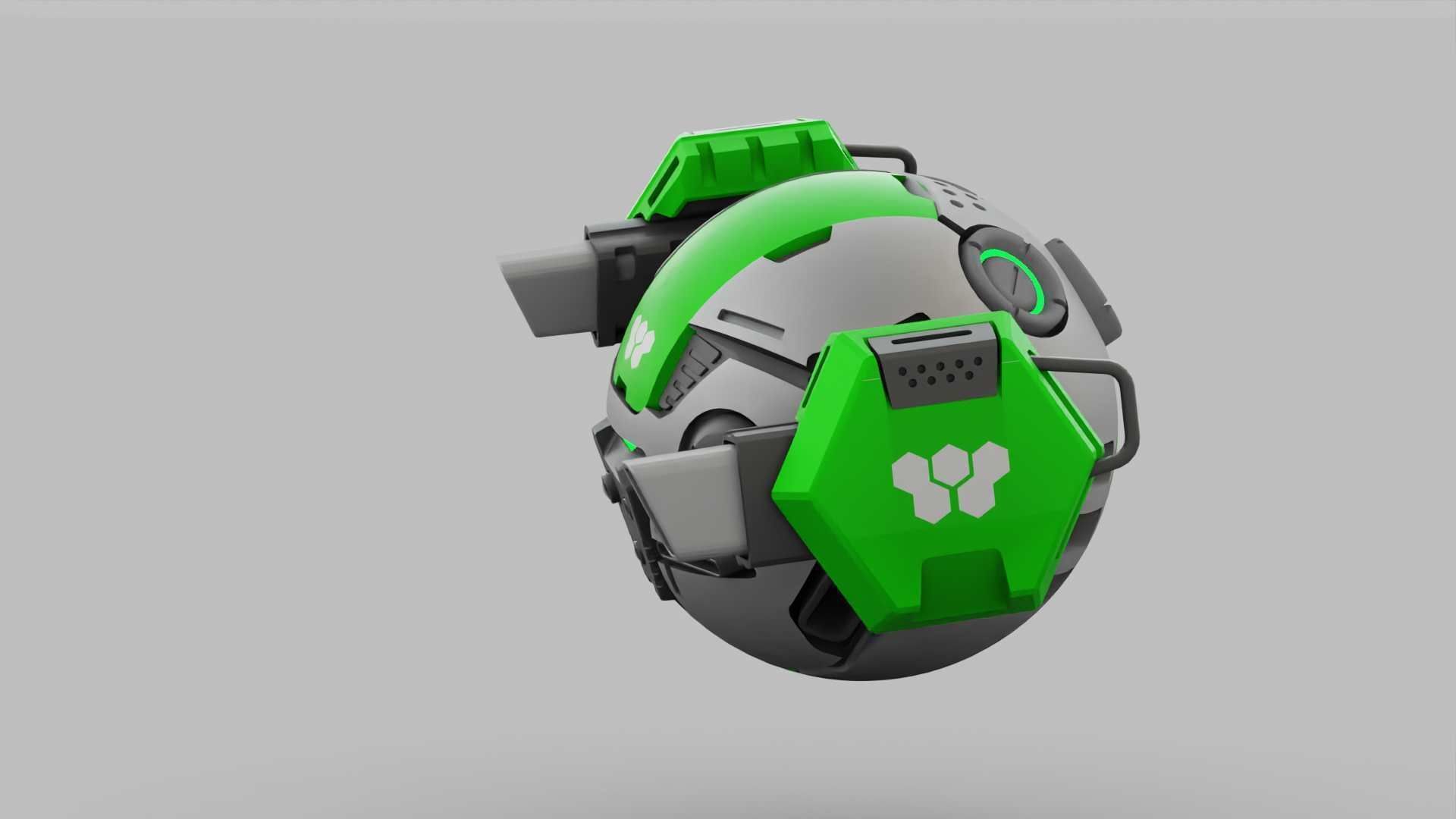 BALL DROID RC-100 RIGGED 3D model rigged | CGTrader