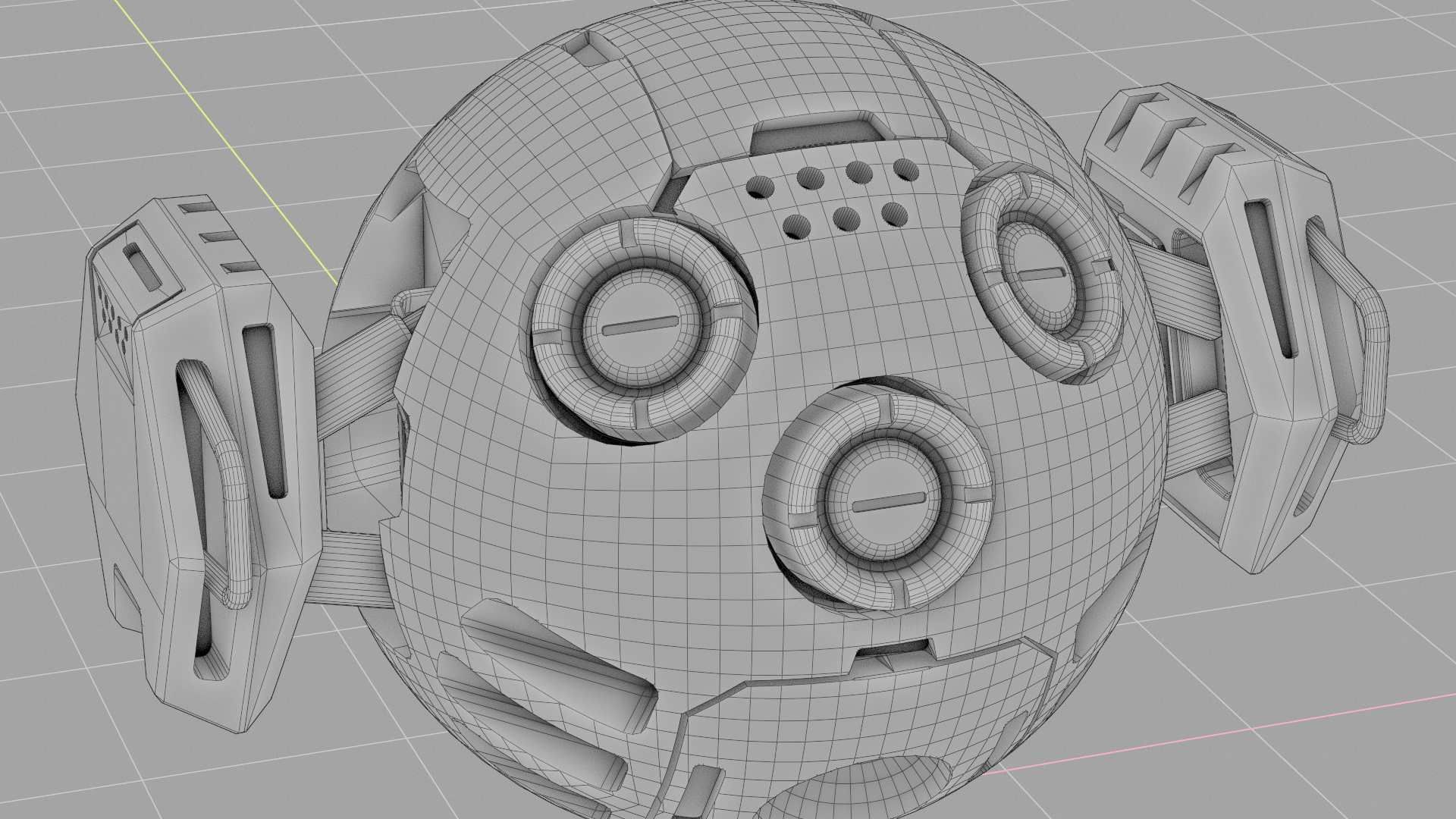 BALL DROID RC-100 RIGGED 3D model rigged | CGTrader