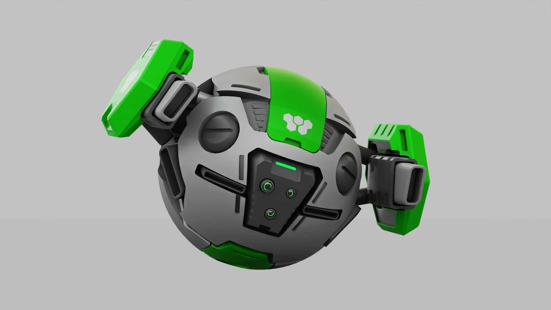 BALL DROID RC-100 RIGGED 3D model rigged | CGTrader