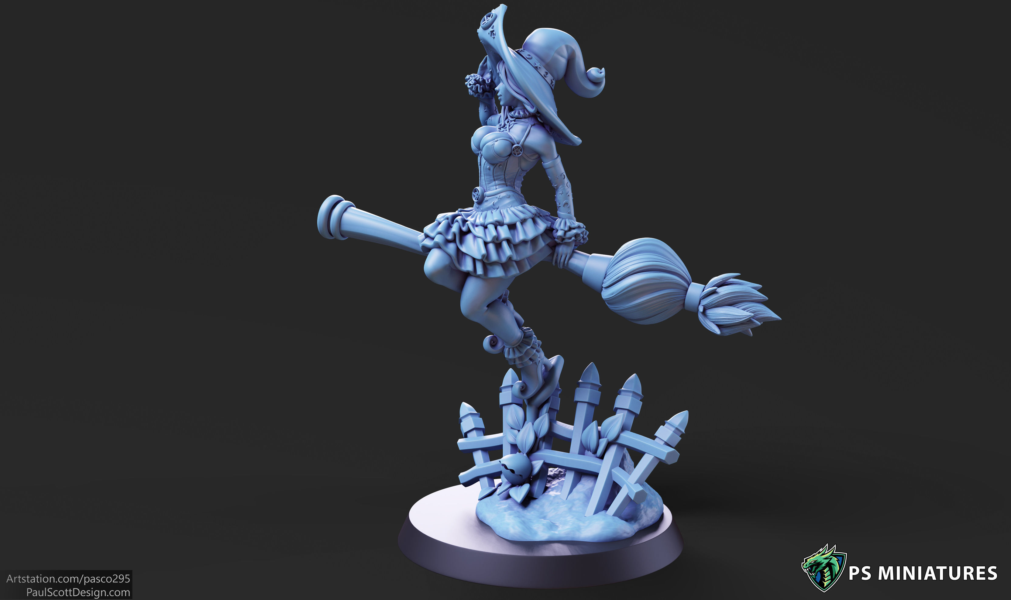 Witch Elf Pose 1 3D model 3D printable | CGTrader