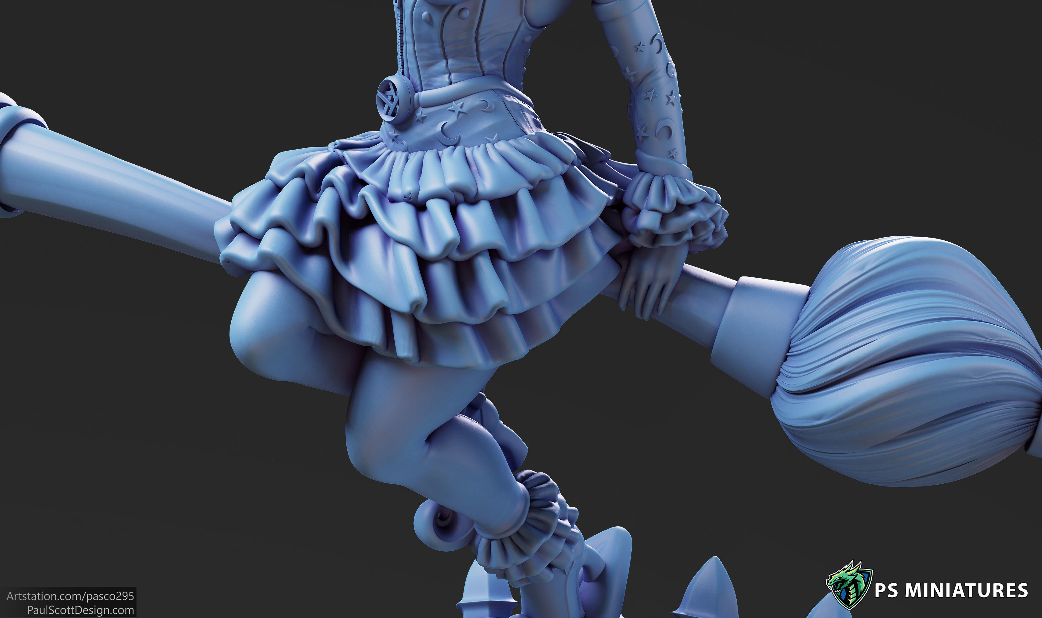 Witch Elf Pose 1 3D model 3D printable | CGTrader