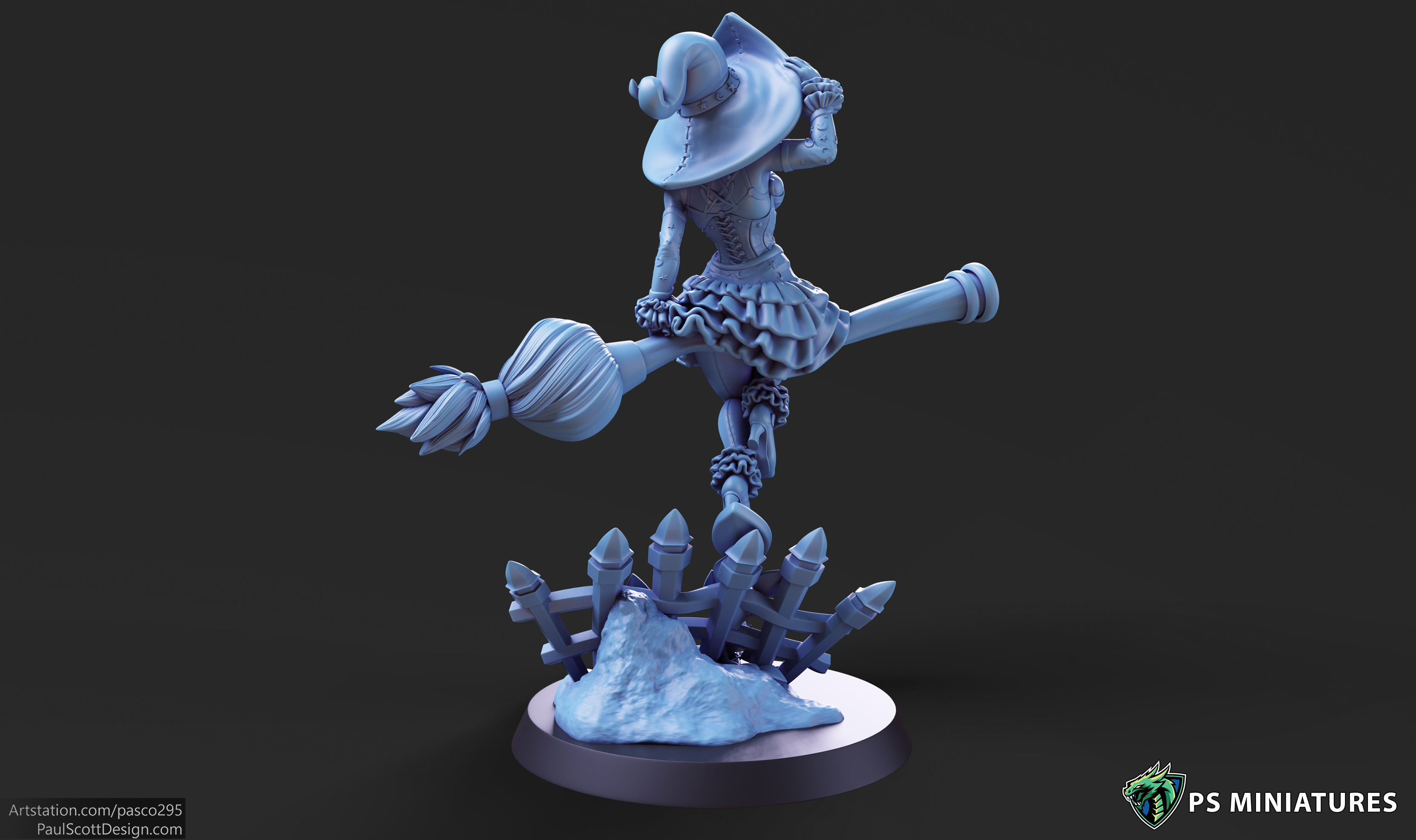 Witch Elf Pose 1 3D model 3D printable | CGTrader