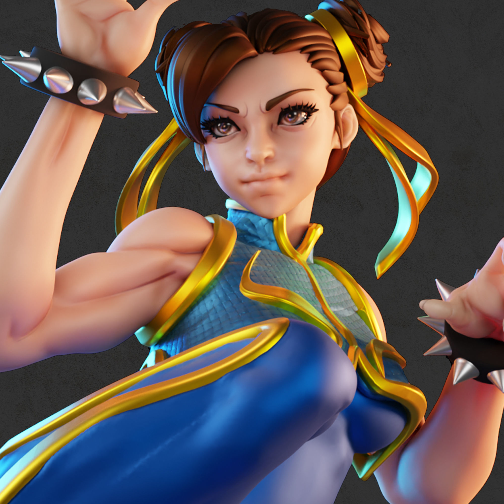 FANART CHUN LI FROM STREET FIGTHER 3D model 3D printable | CGTrader