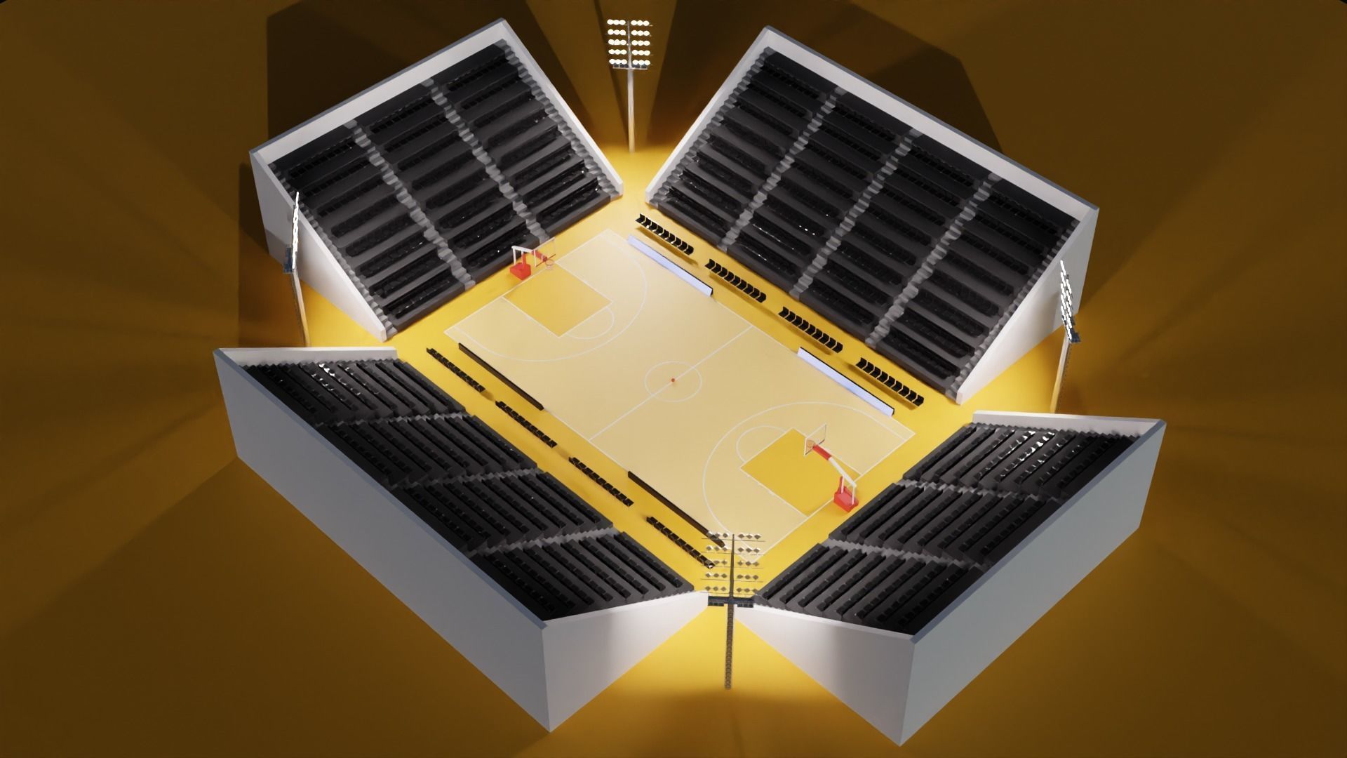 3D model Basketball Arena VR / AR / low-poly | CGTrader