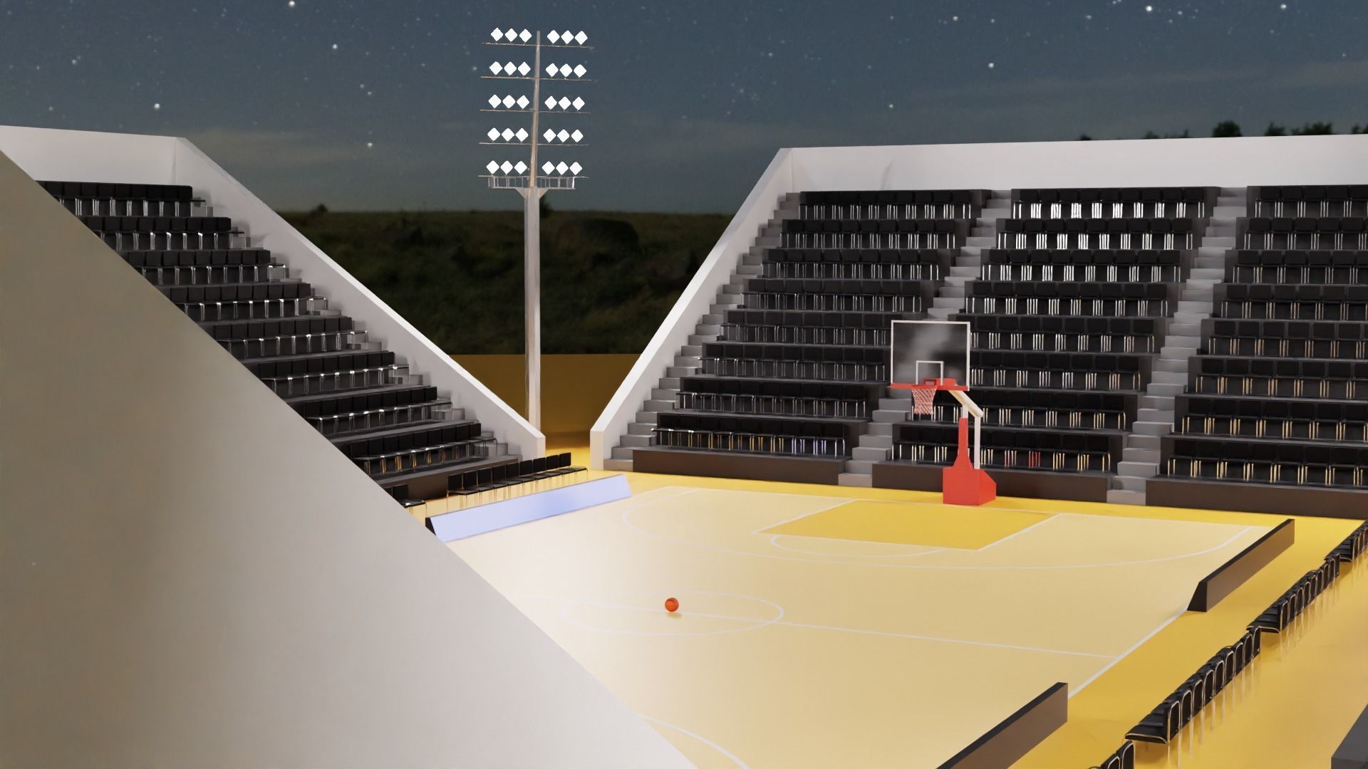 3D model Basketball Arena VR / AR / low-poly | CGTrader